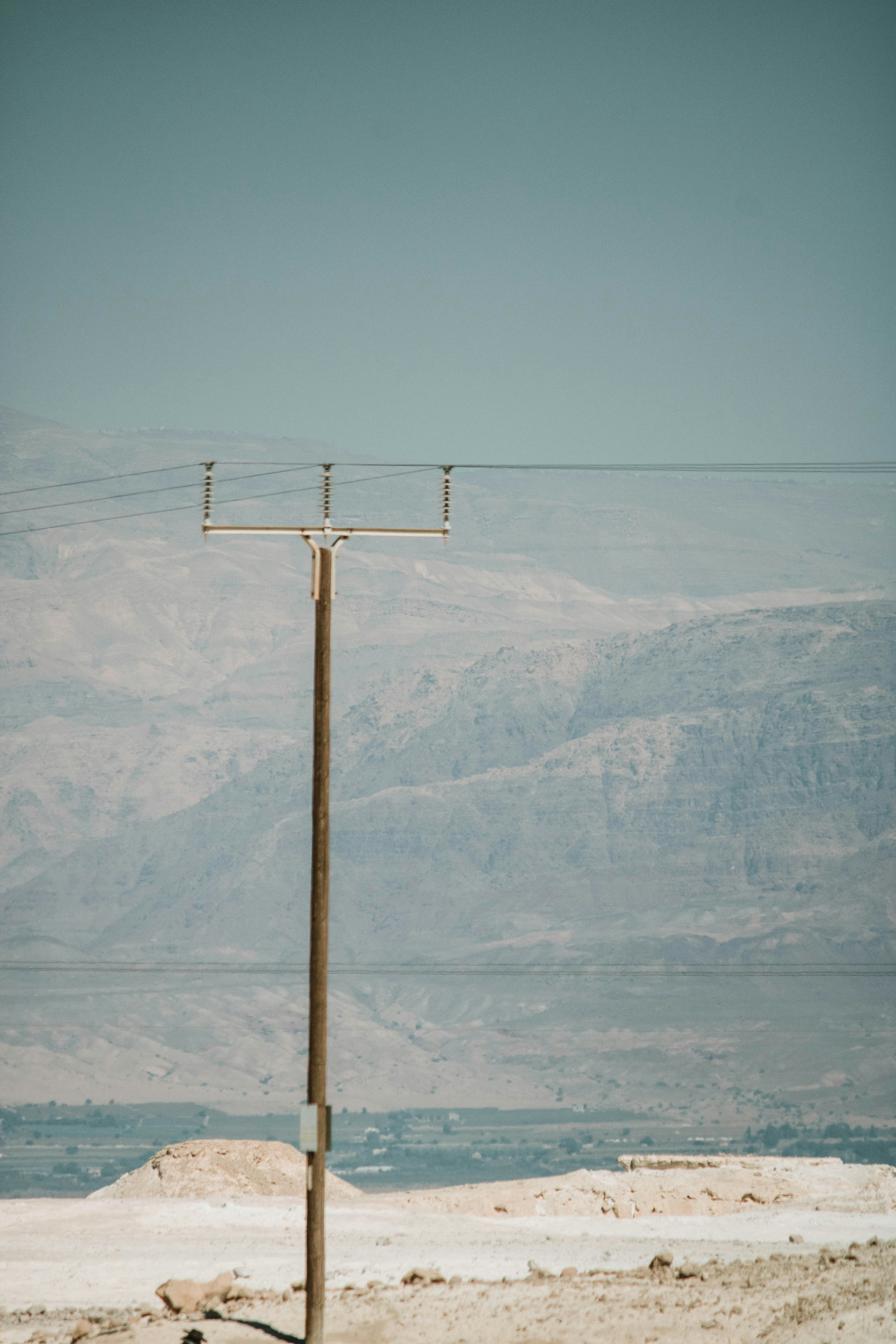 Desert Horizon Under Terrestrial Lines