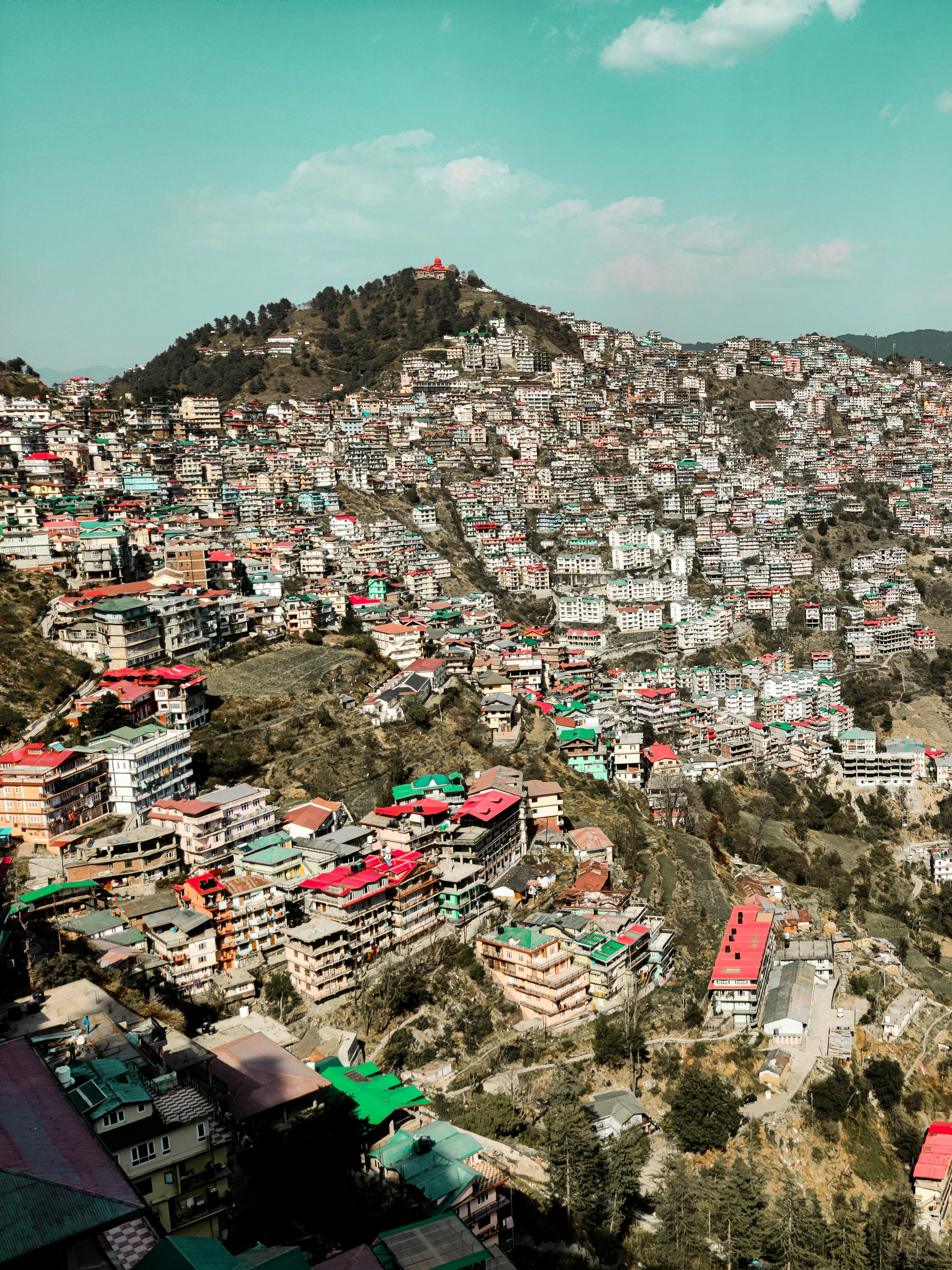 Aerial view of city buildings during daytime photo – Free Himachal ...