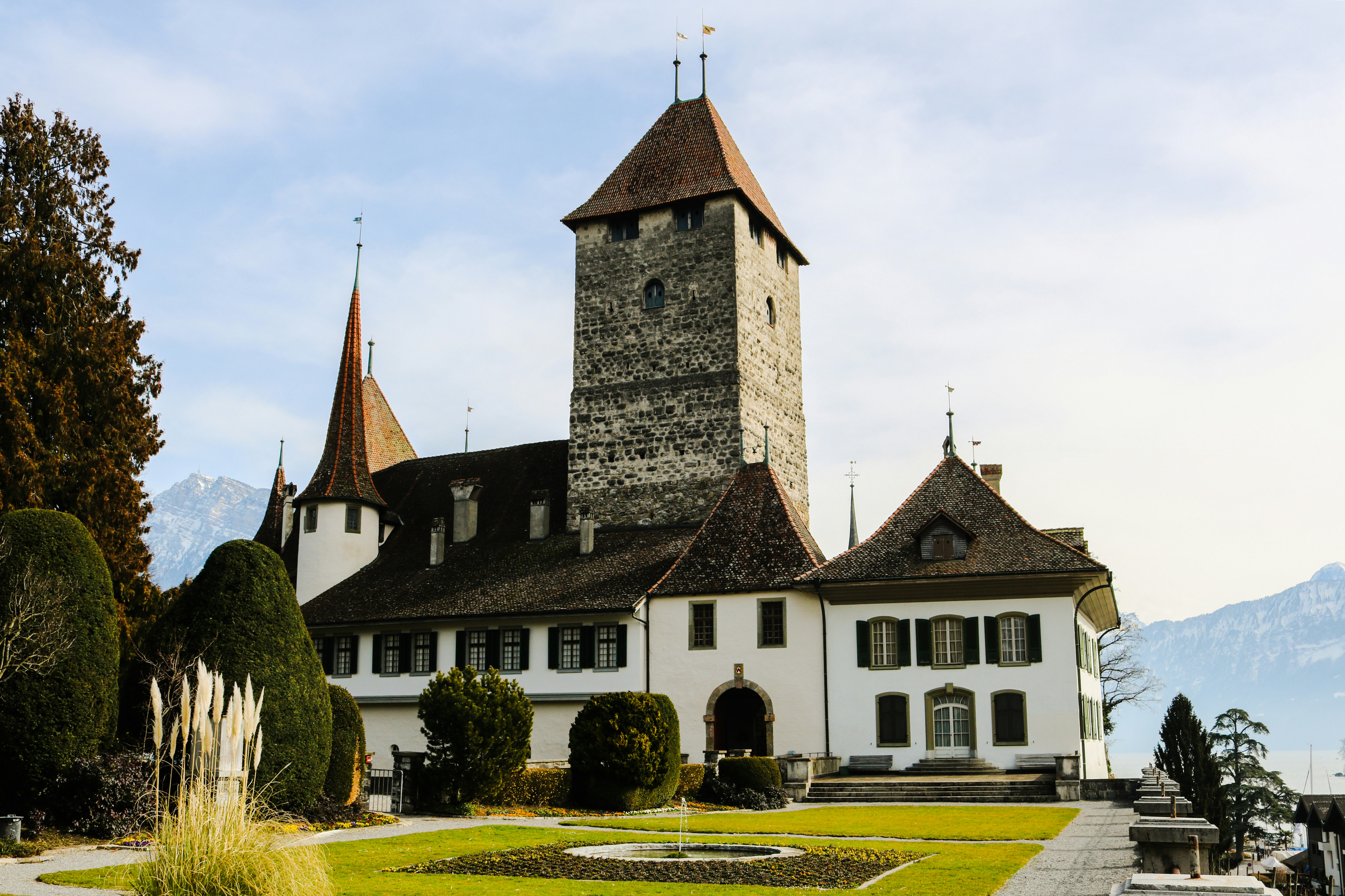 Schlossgarten des Schloss Spiez