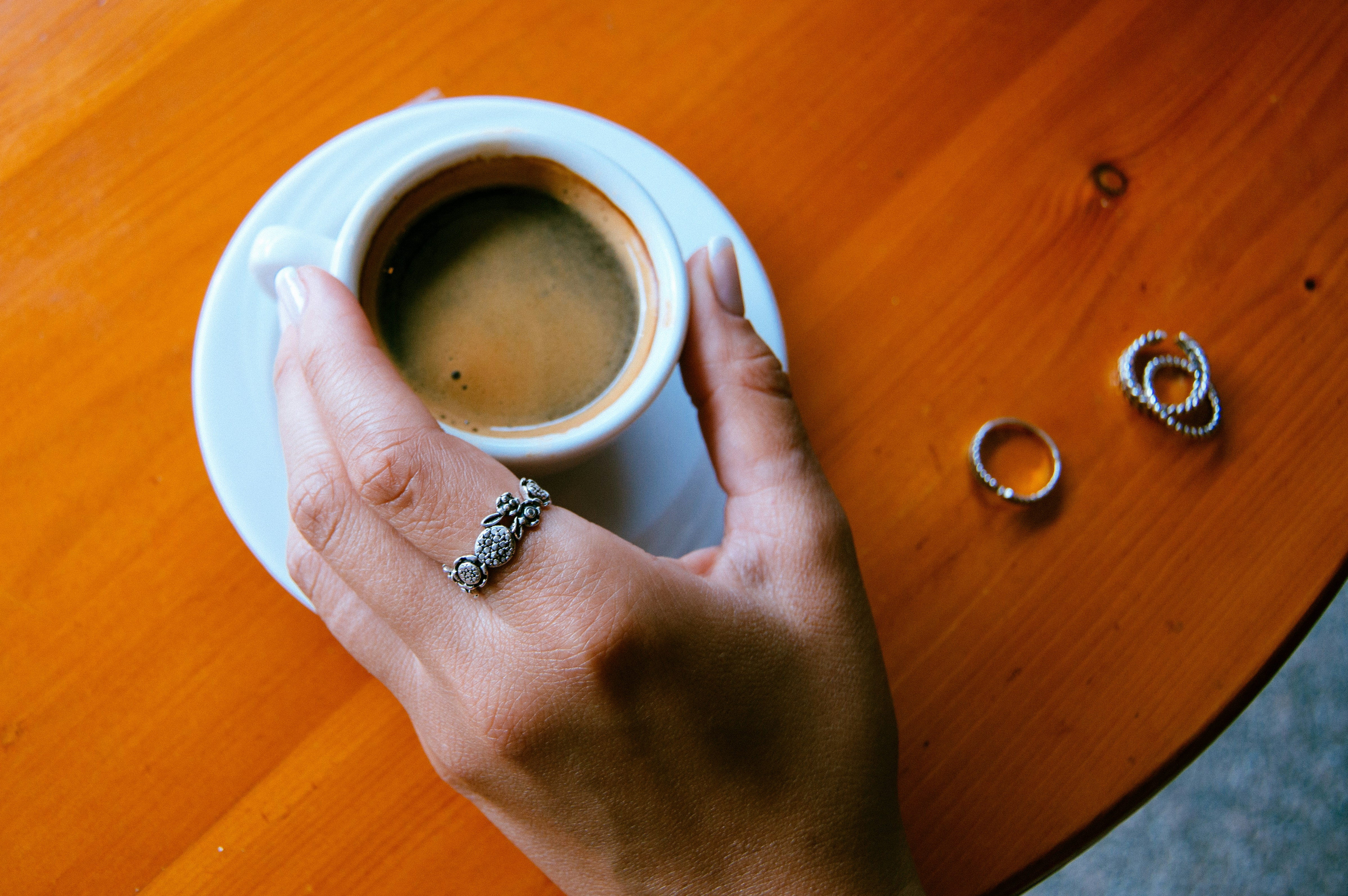 A Serene Moment: Coffee and Elegance