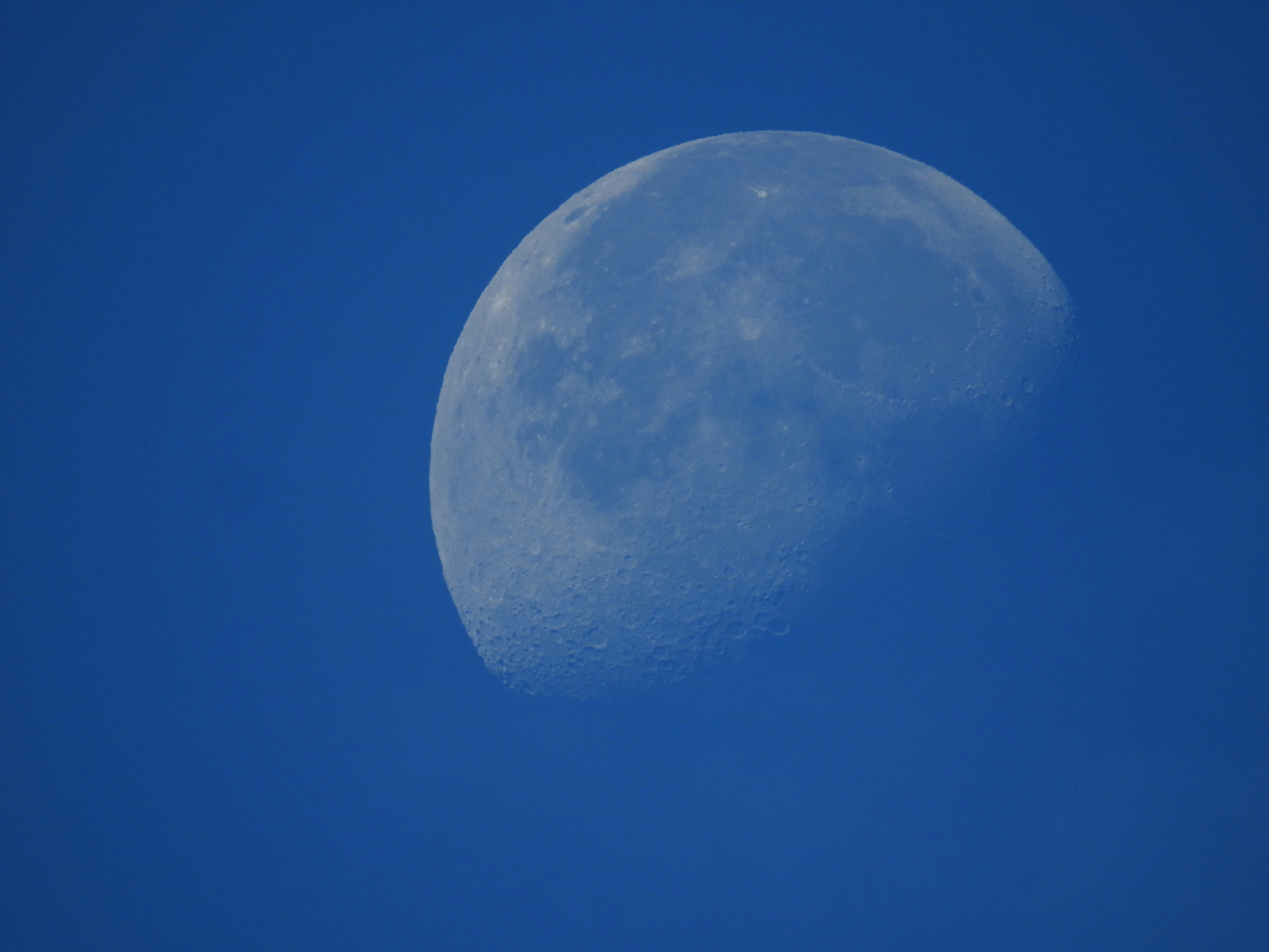 Blue sky with white moon photo – Free Costa rica Image on Unsplash