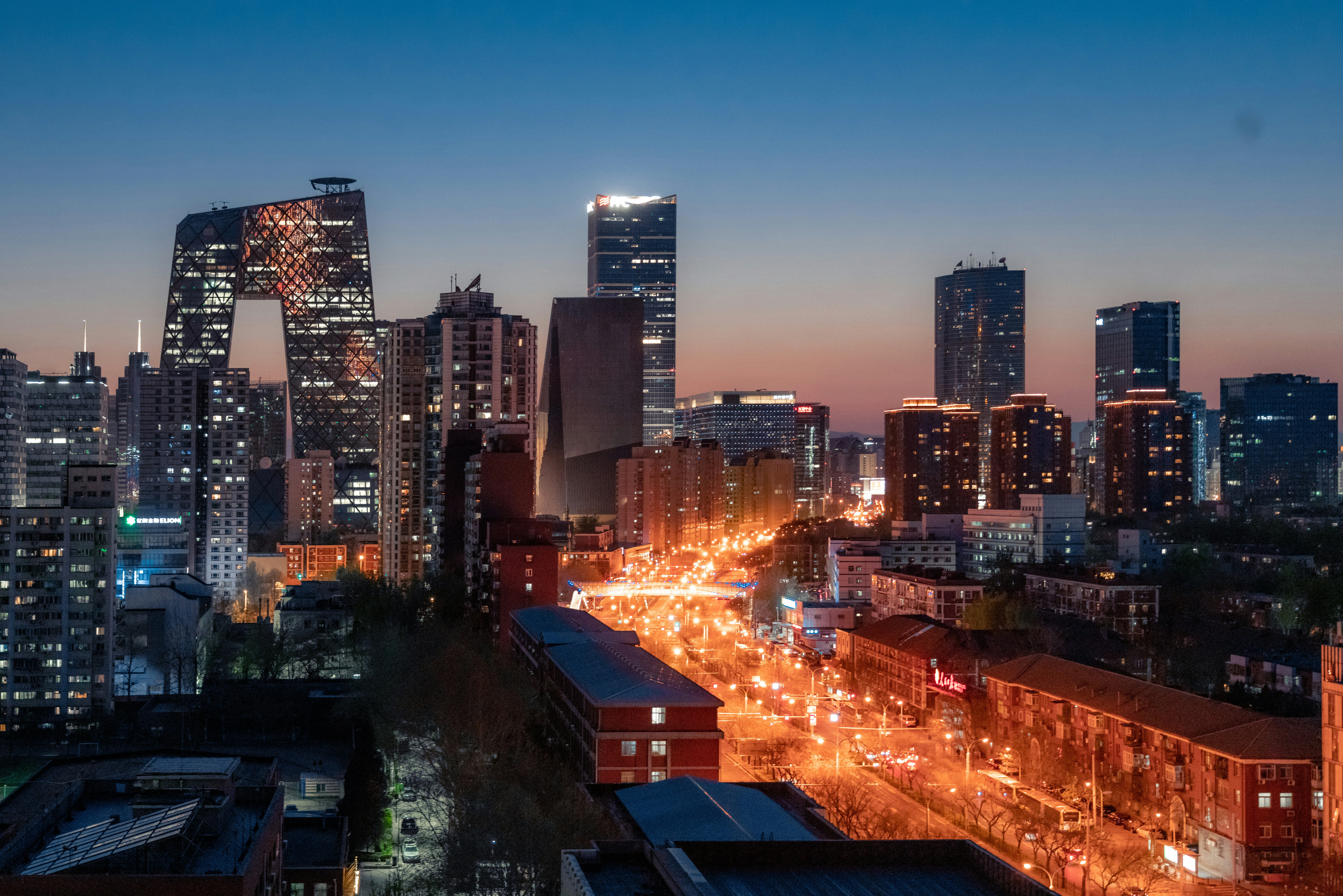 City with high rise buildings during night time photo – Free Urban ...