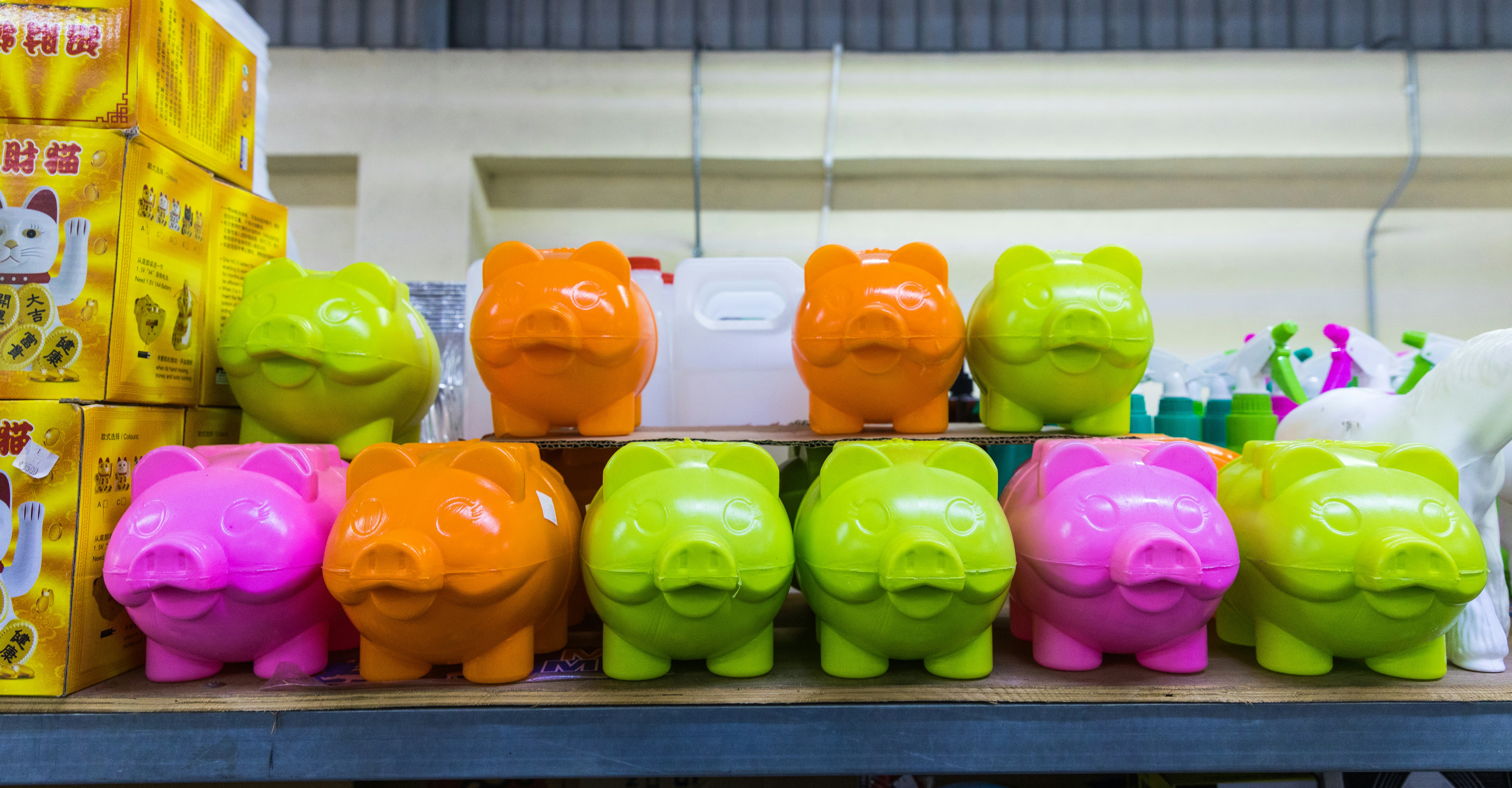 Piggy Banks in a Chinese import store in Bagaces.
