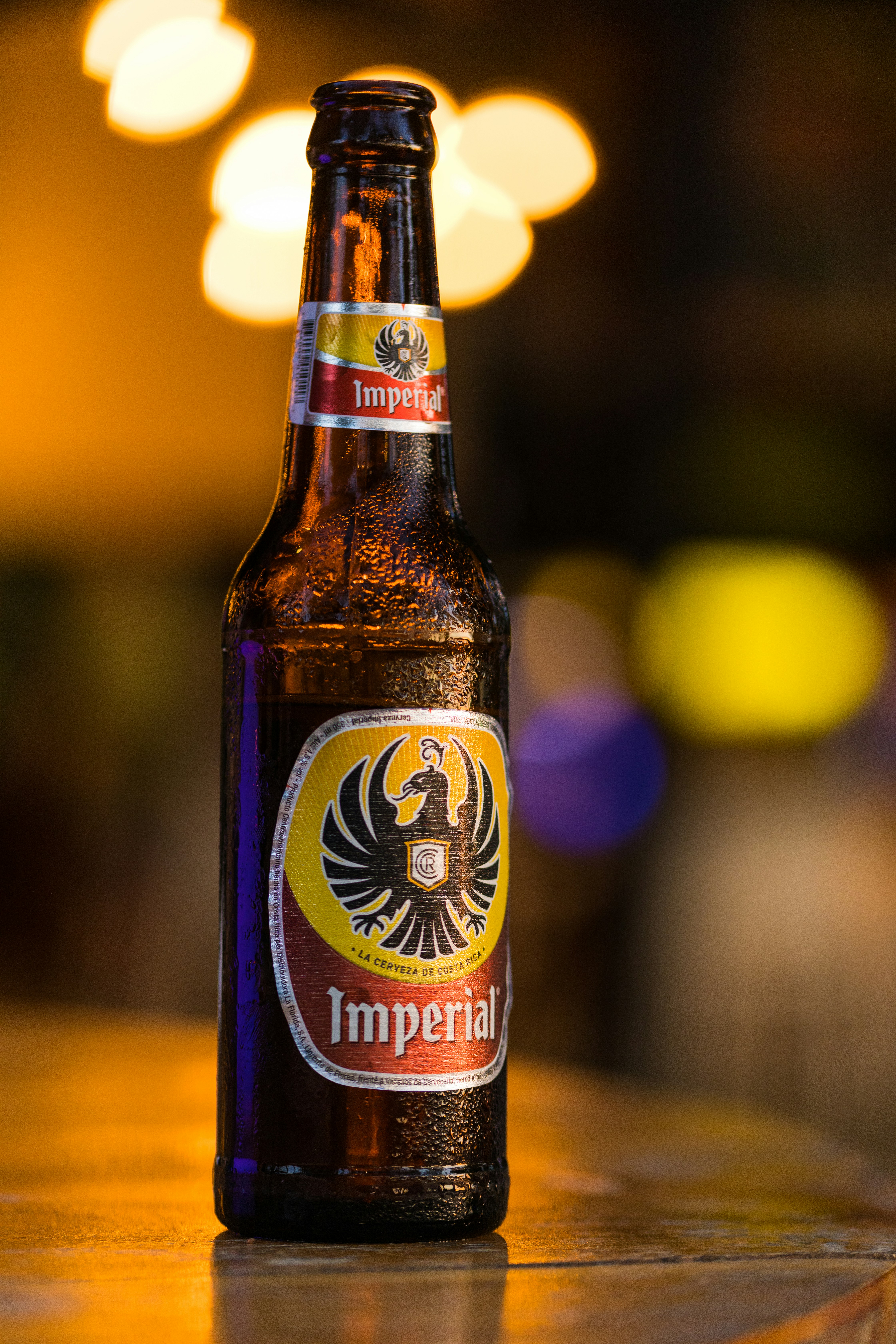 Ice Cold Imperial in Playa Hermosa, Costa Rica.