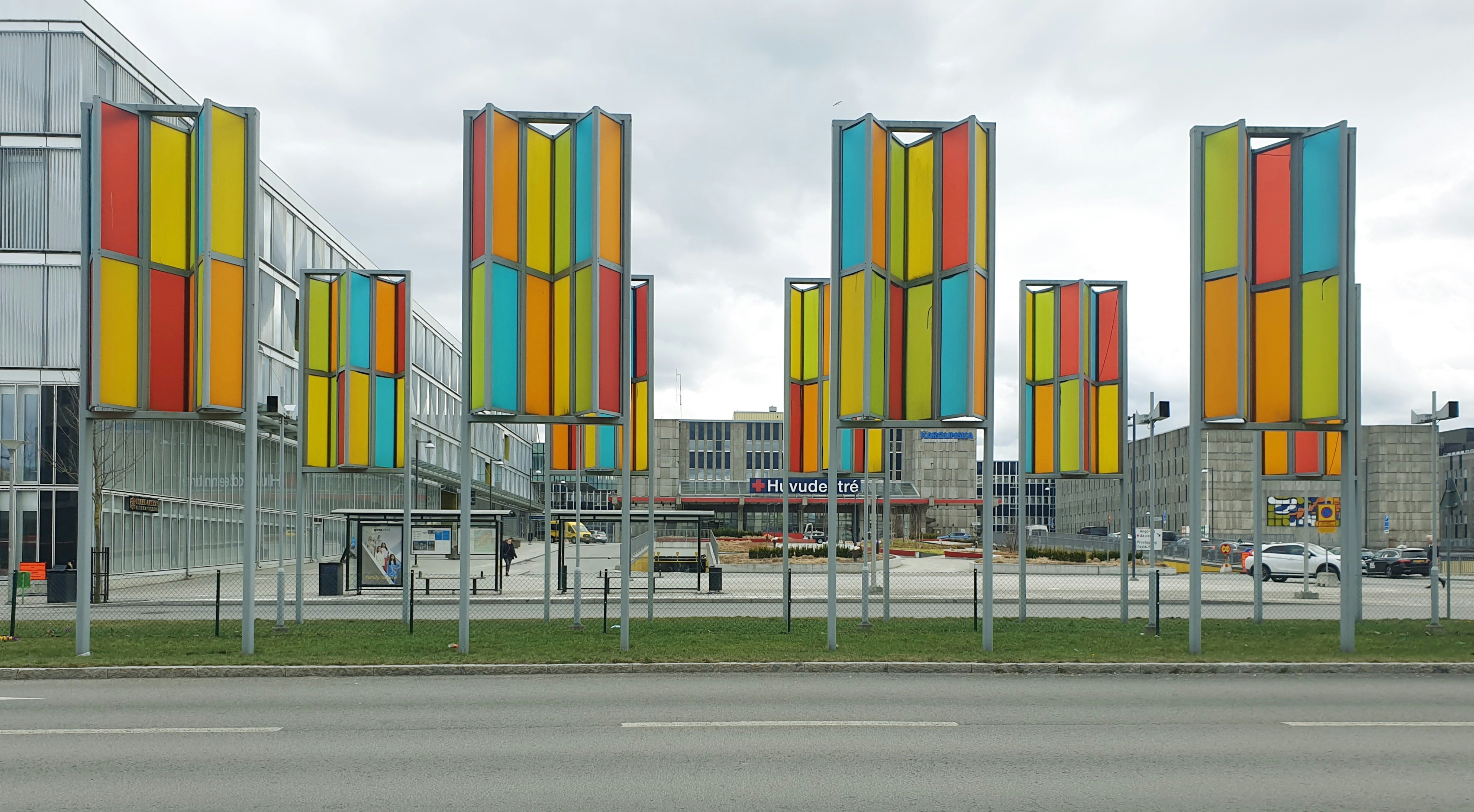 Yellow blue and red building photo – Free Flemingsberg Image on Unsplash