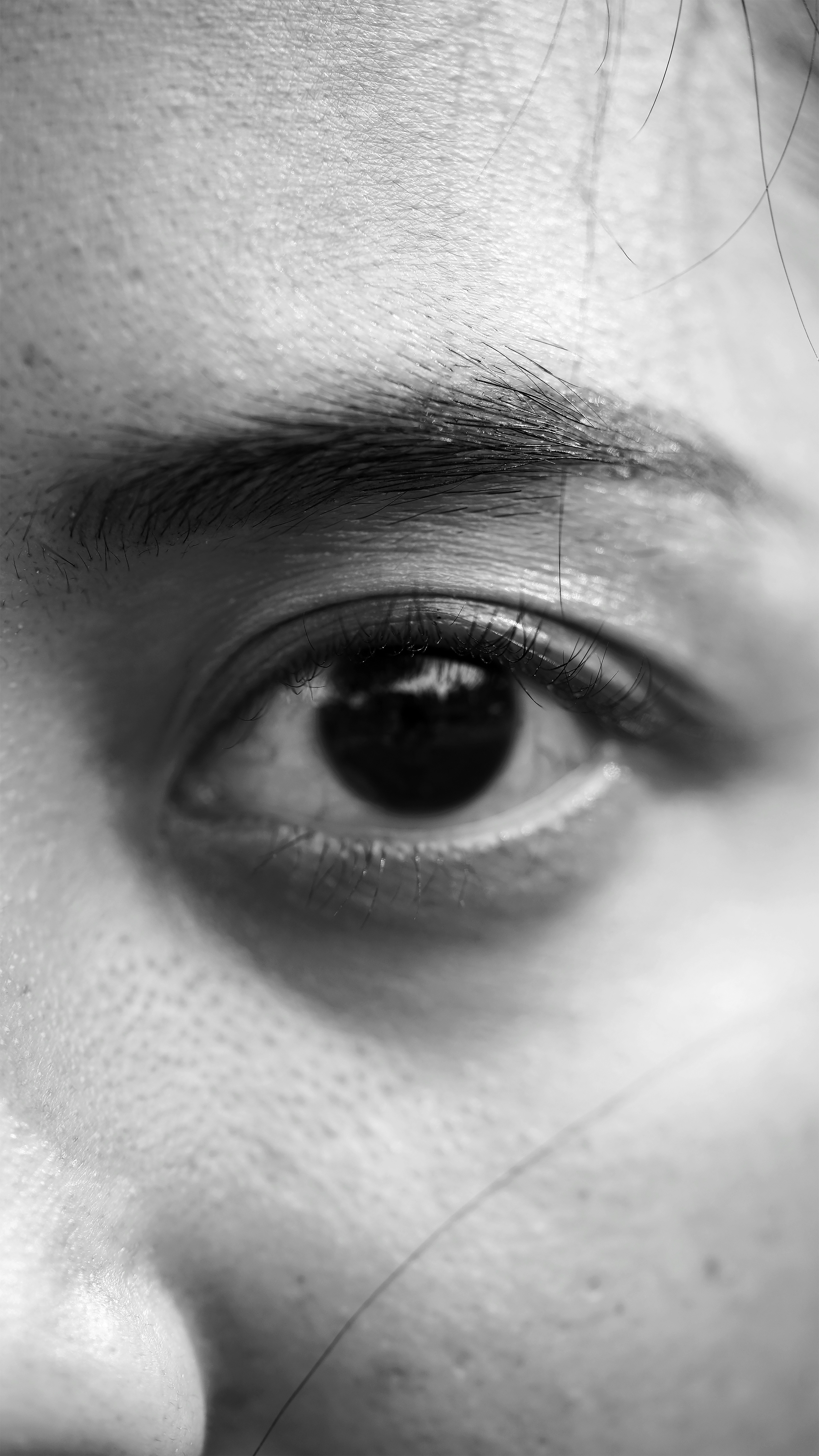 Grayscale photo of human eye photo – Free Bandung Image on Unsplash