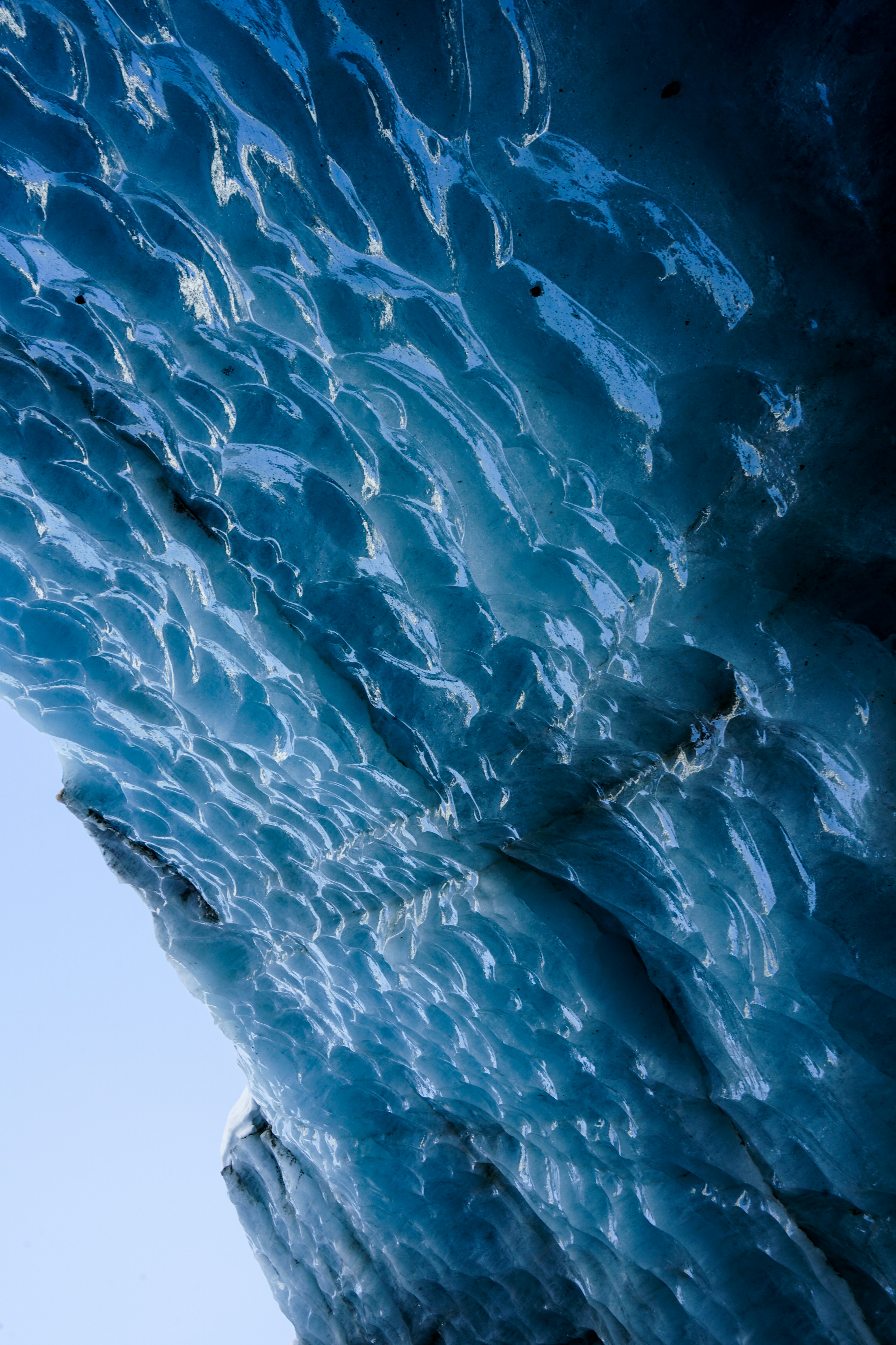 Glacial cave of Zinal in Switzerland.

https://www.damienschnorhk.com/