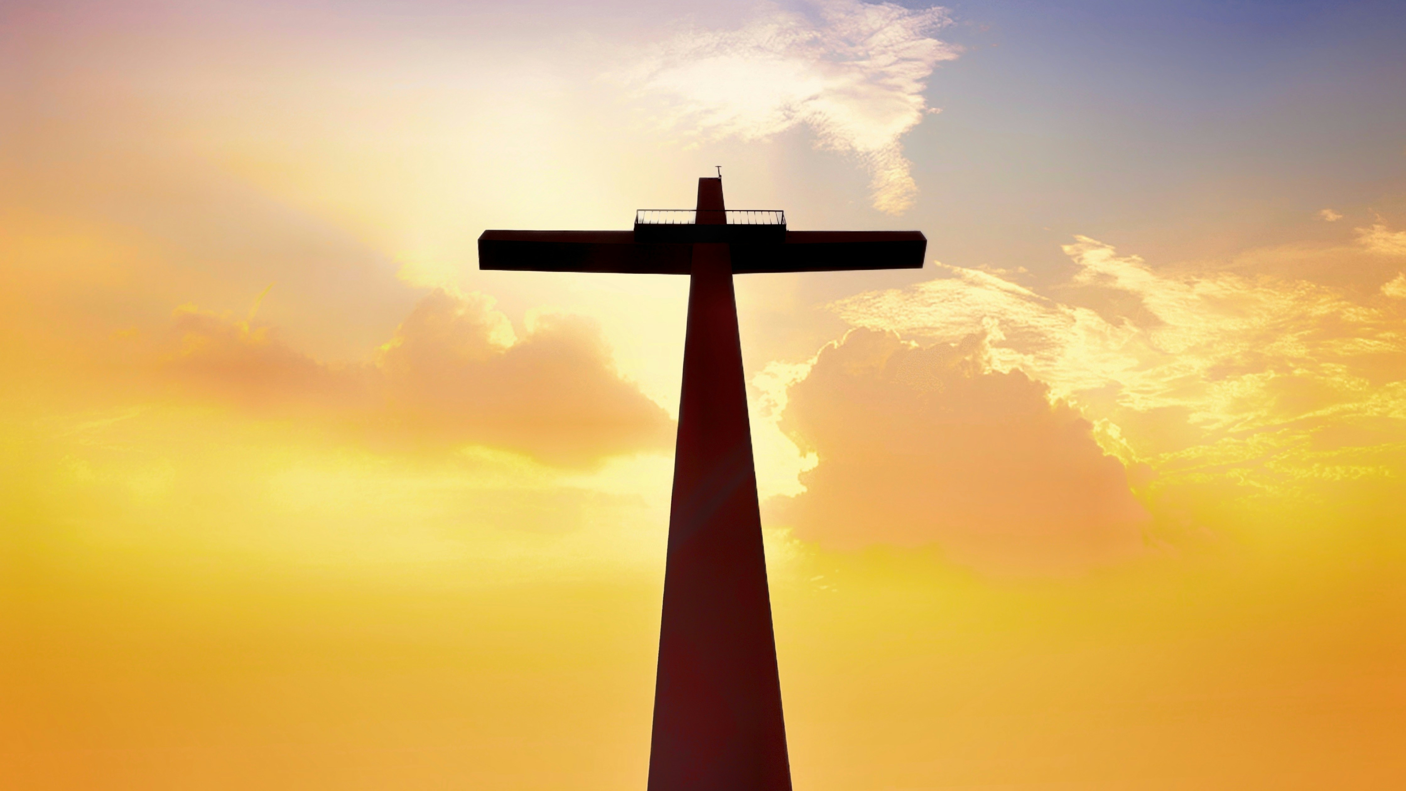 Brown wooden cross under cloudy sky during daytime photo – Free ...