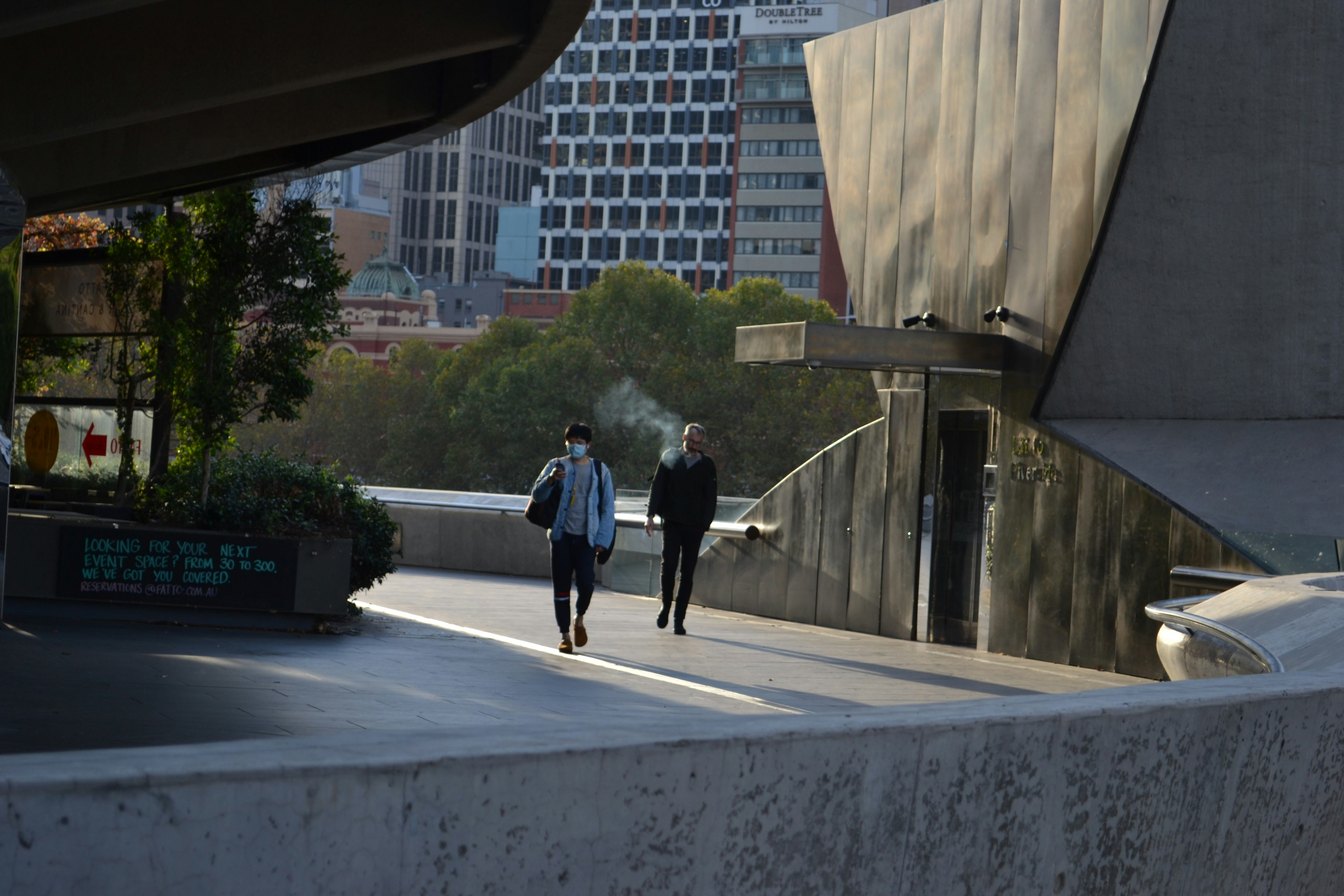 Urban Stroll Amidst Architectural Giants