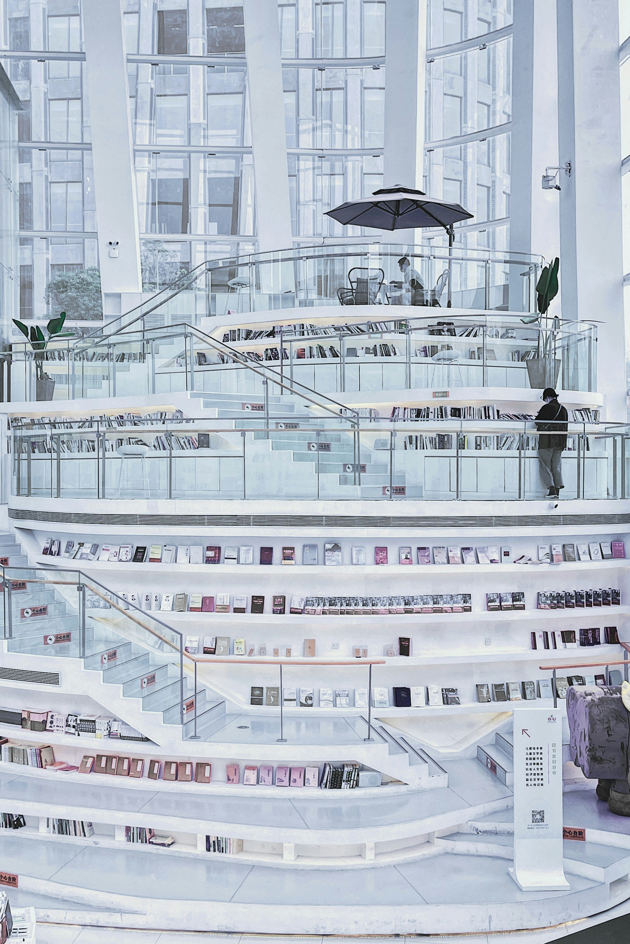 White and red building with white metal railings photo – Free China ...