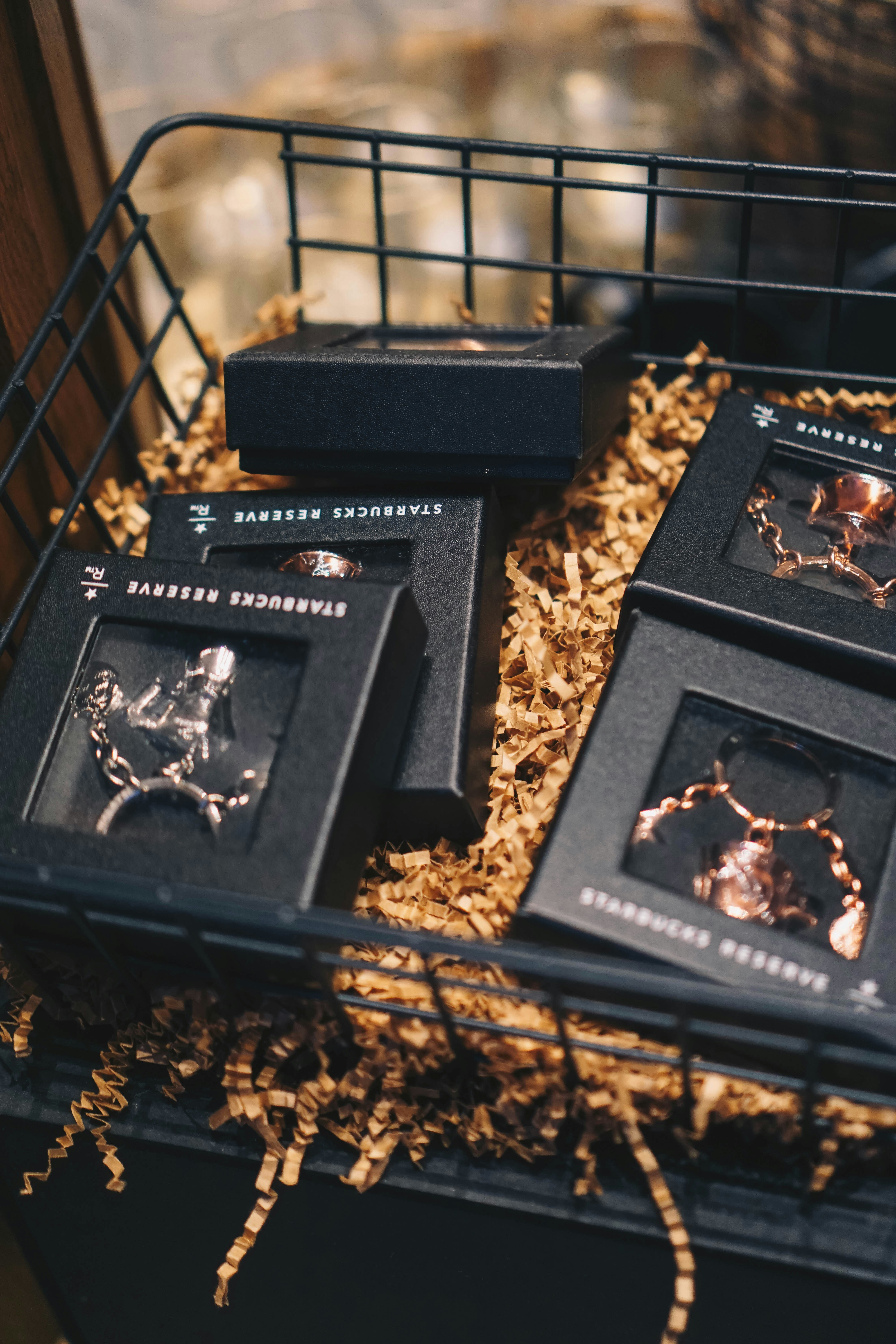 Glimmering Gifts in a Nest of Shredded Gold