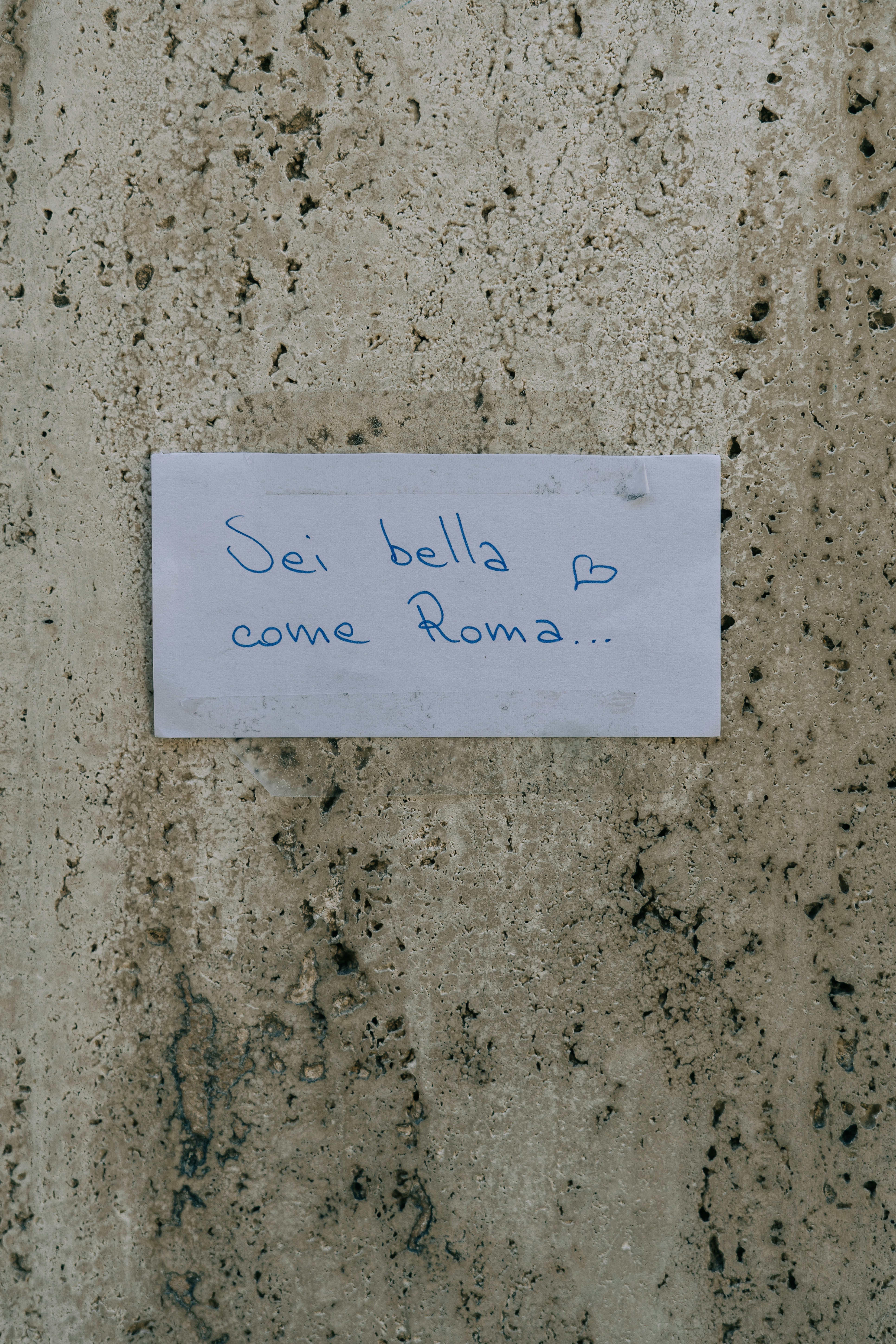 Sei bella come Roma: A Quiet Note on Concrete