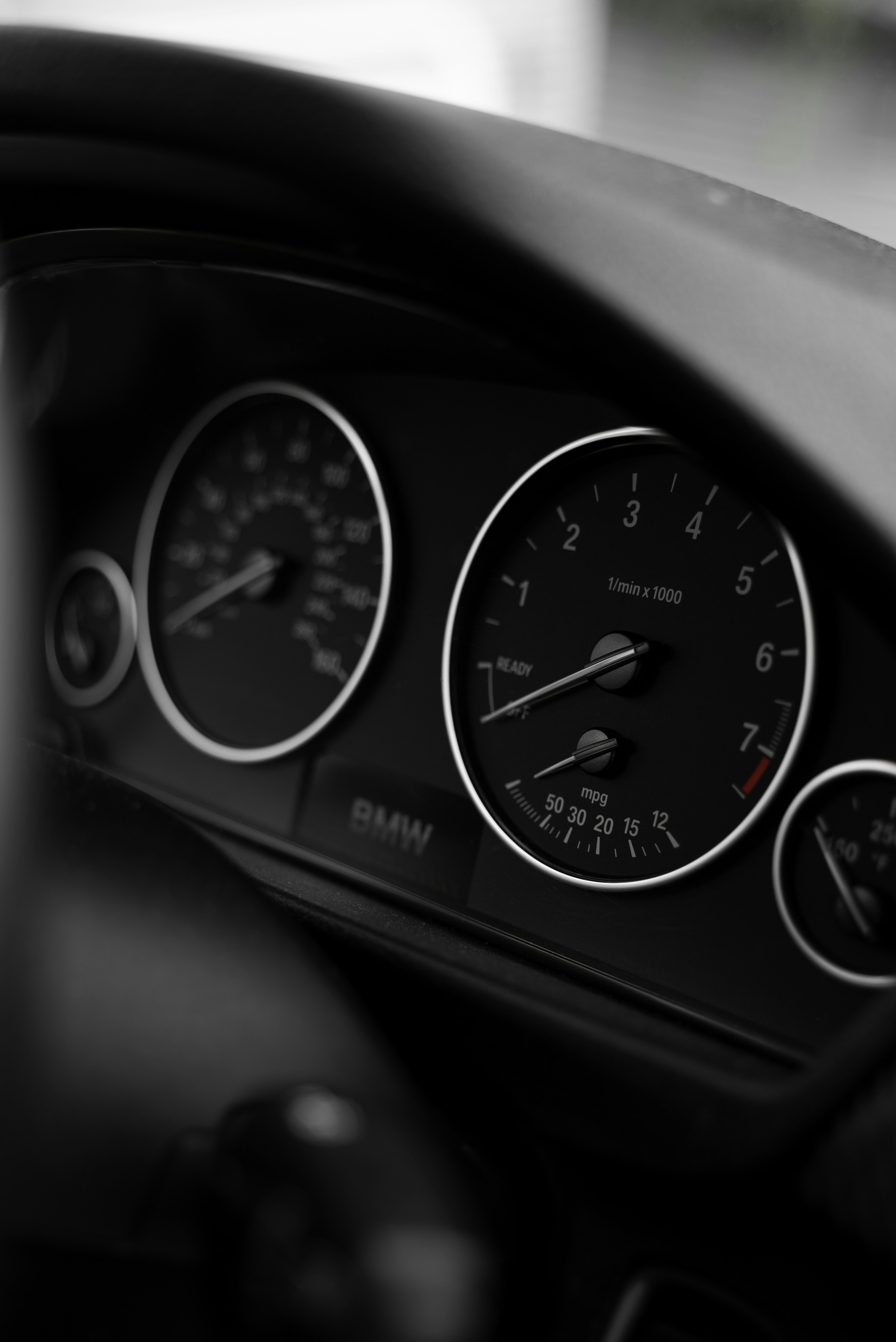Black and white analog instrument panel cluster photo – Free Usa Image ...