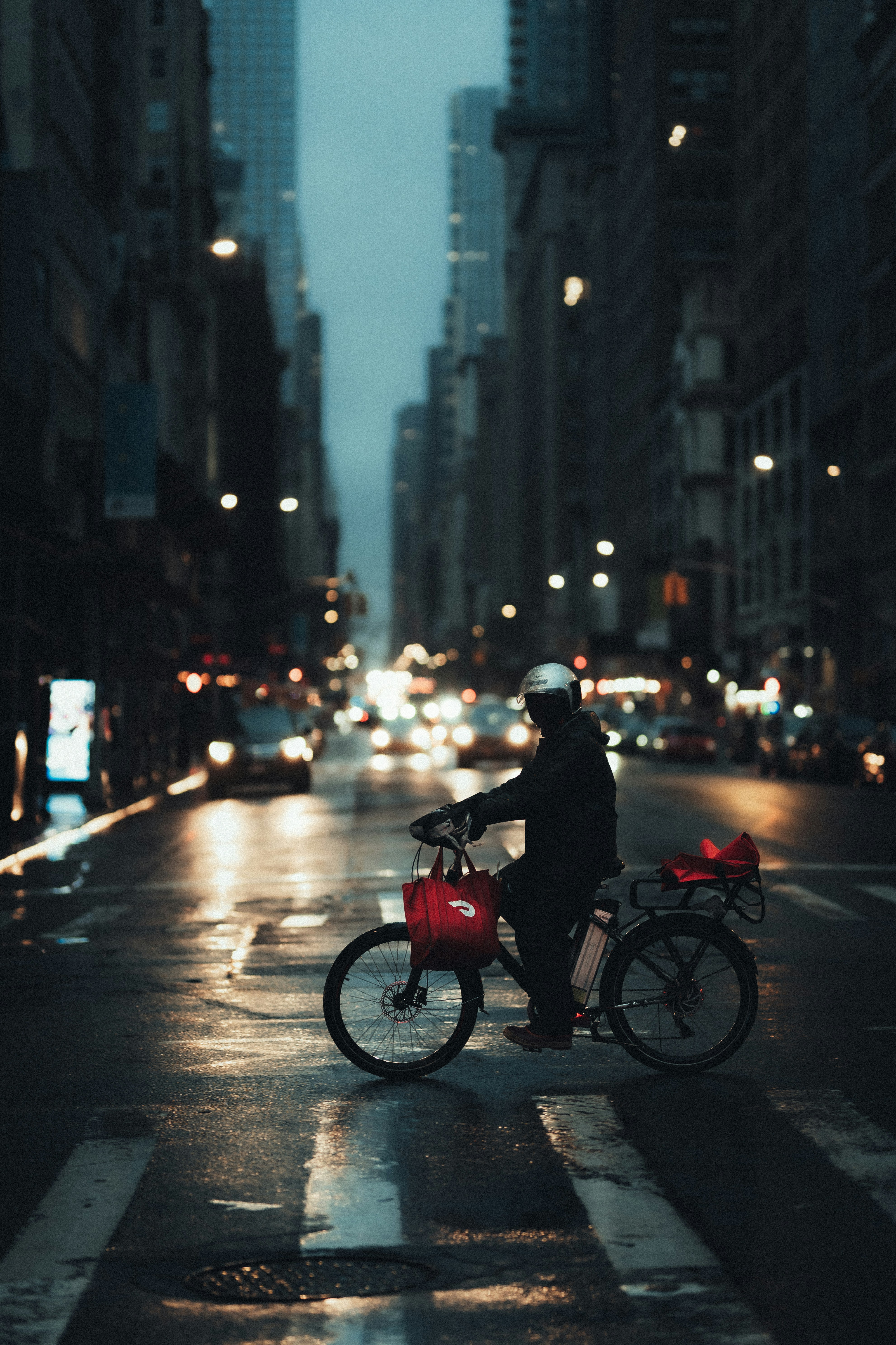 Man in black jacket riding red motorcycle on road during daytime photo ...