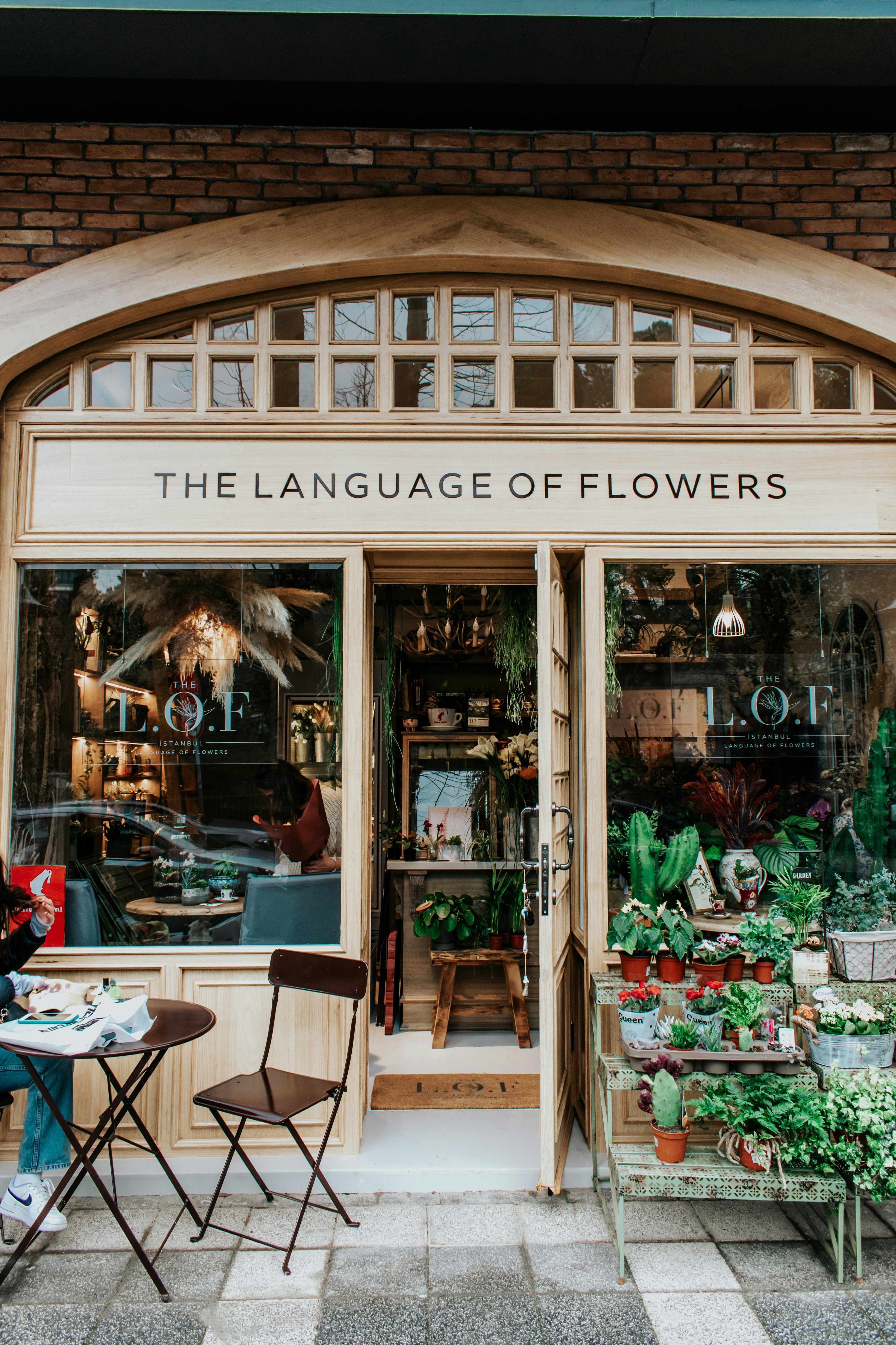 The Language of Flowers: A Cozy Florist Café Facade
