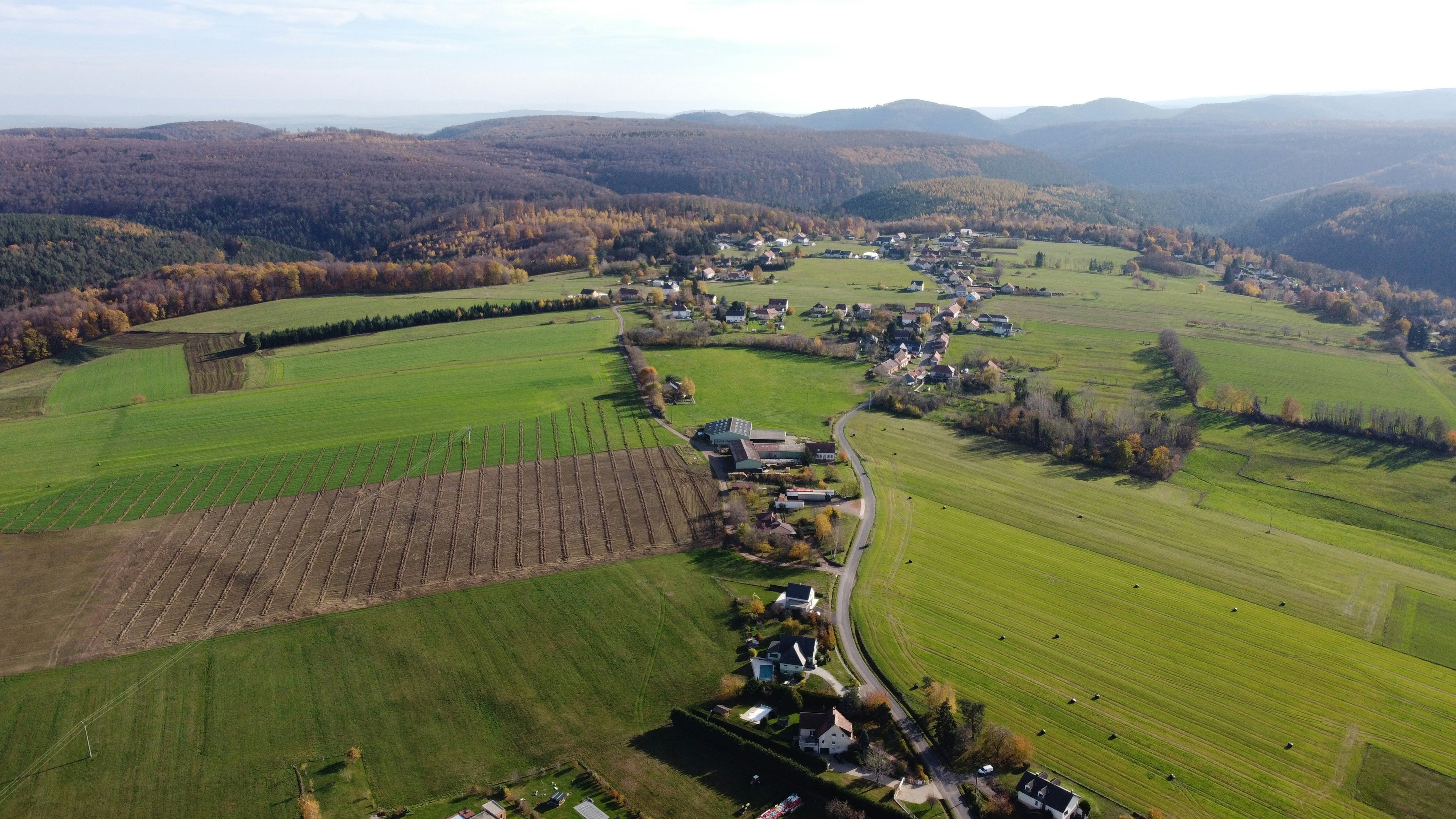 Paysage Moselle, Vue des Vosges