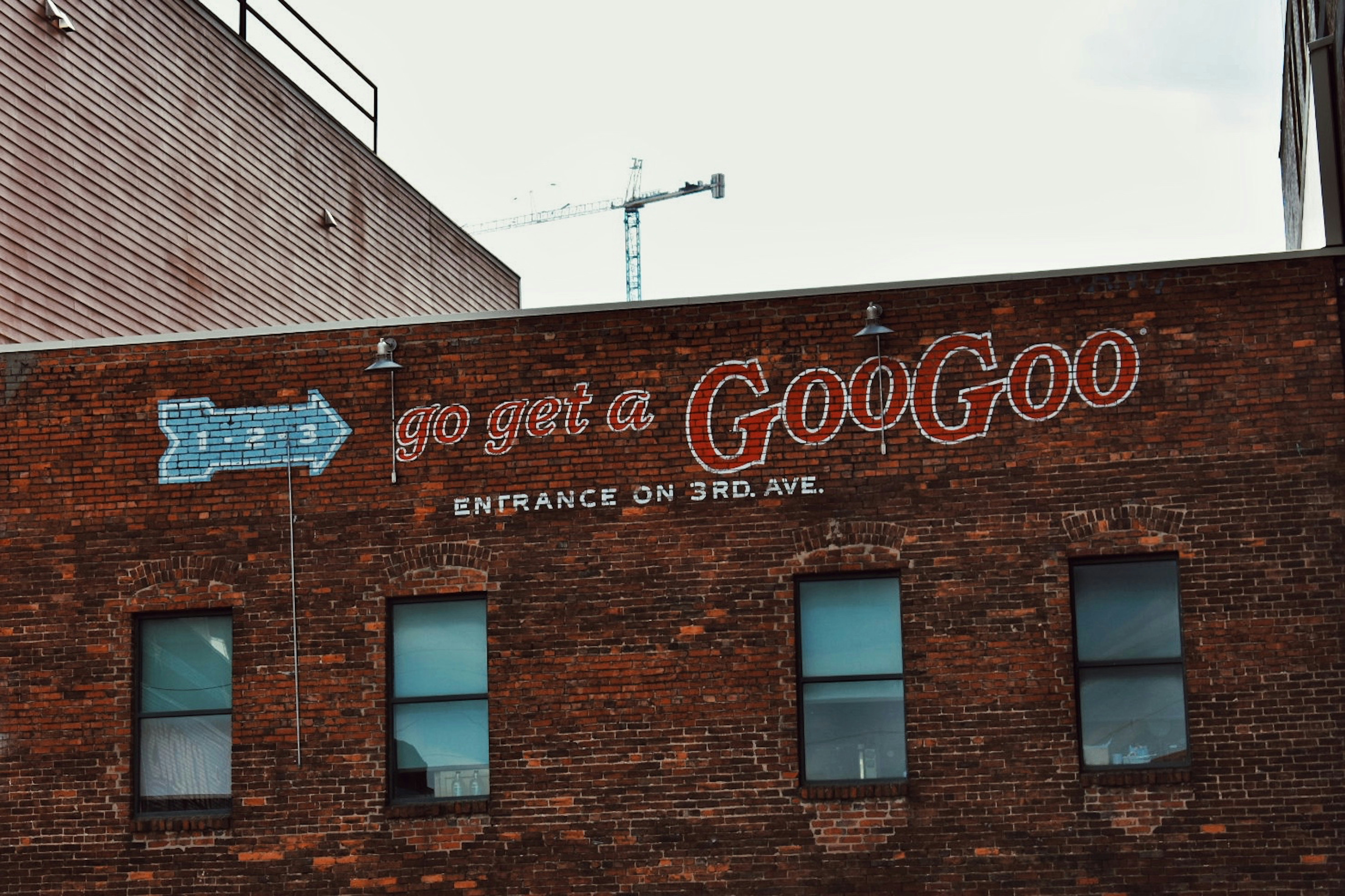 Vintage Signage on Rustic Brick