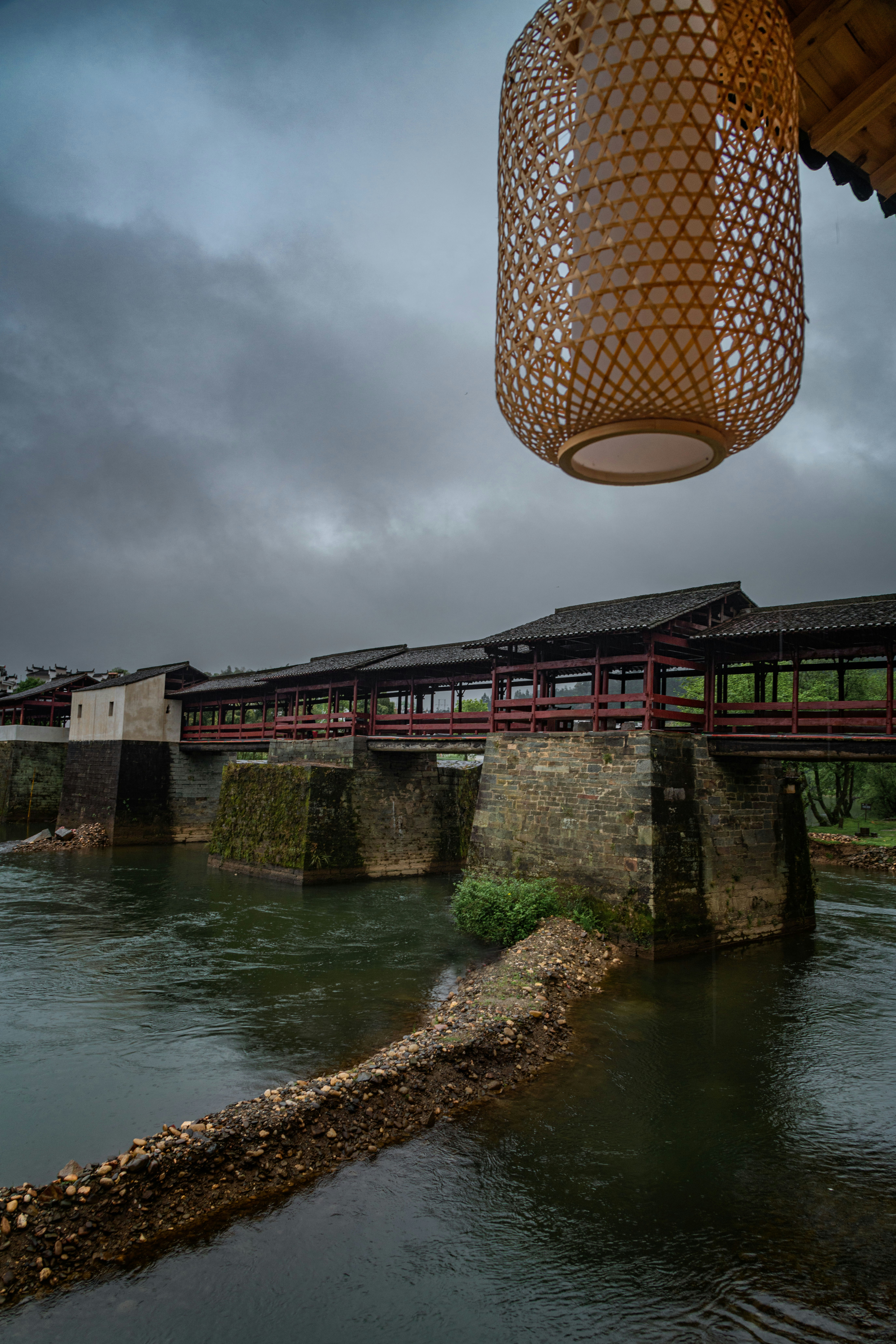 Brown wicker basket on top of brown concrete bridge photo – Free Grey ...