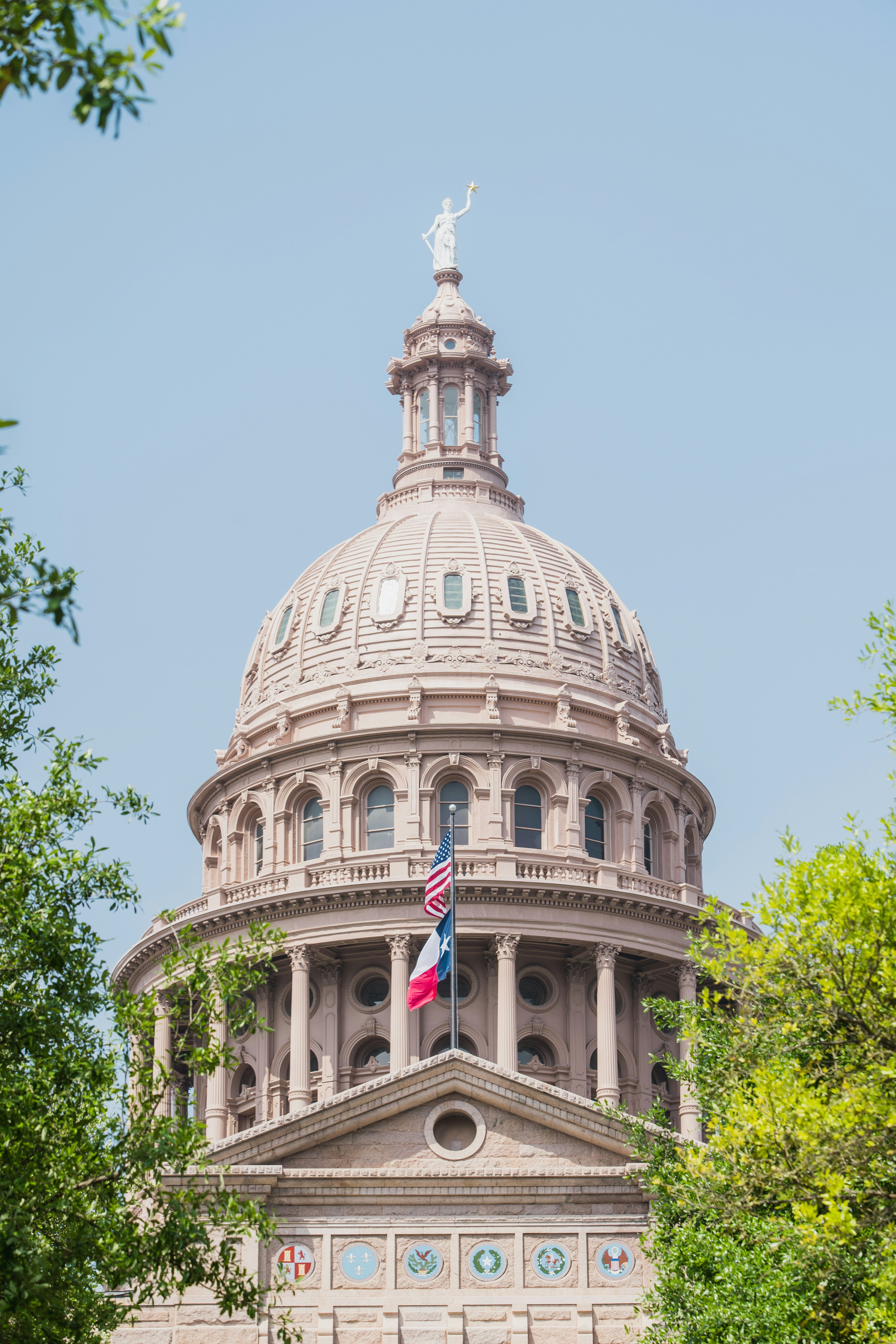 State Capitol Dome Reaching Toward a Clear Sky