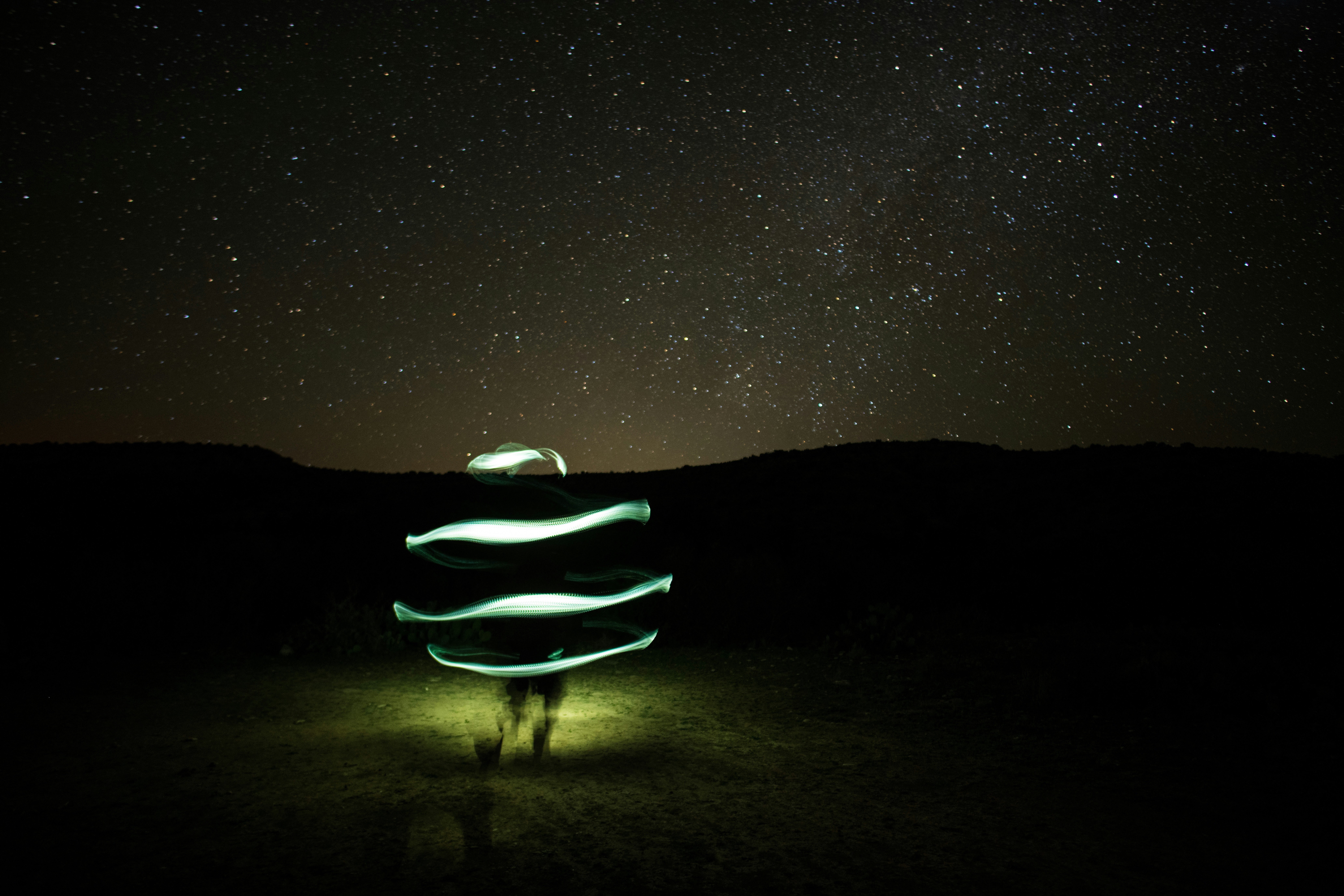 White lighted heart shaped light during night time photo – Free Nature ...