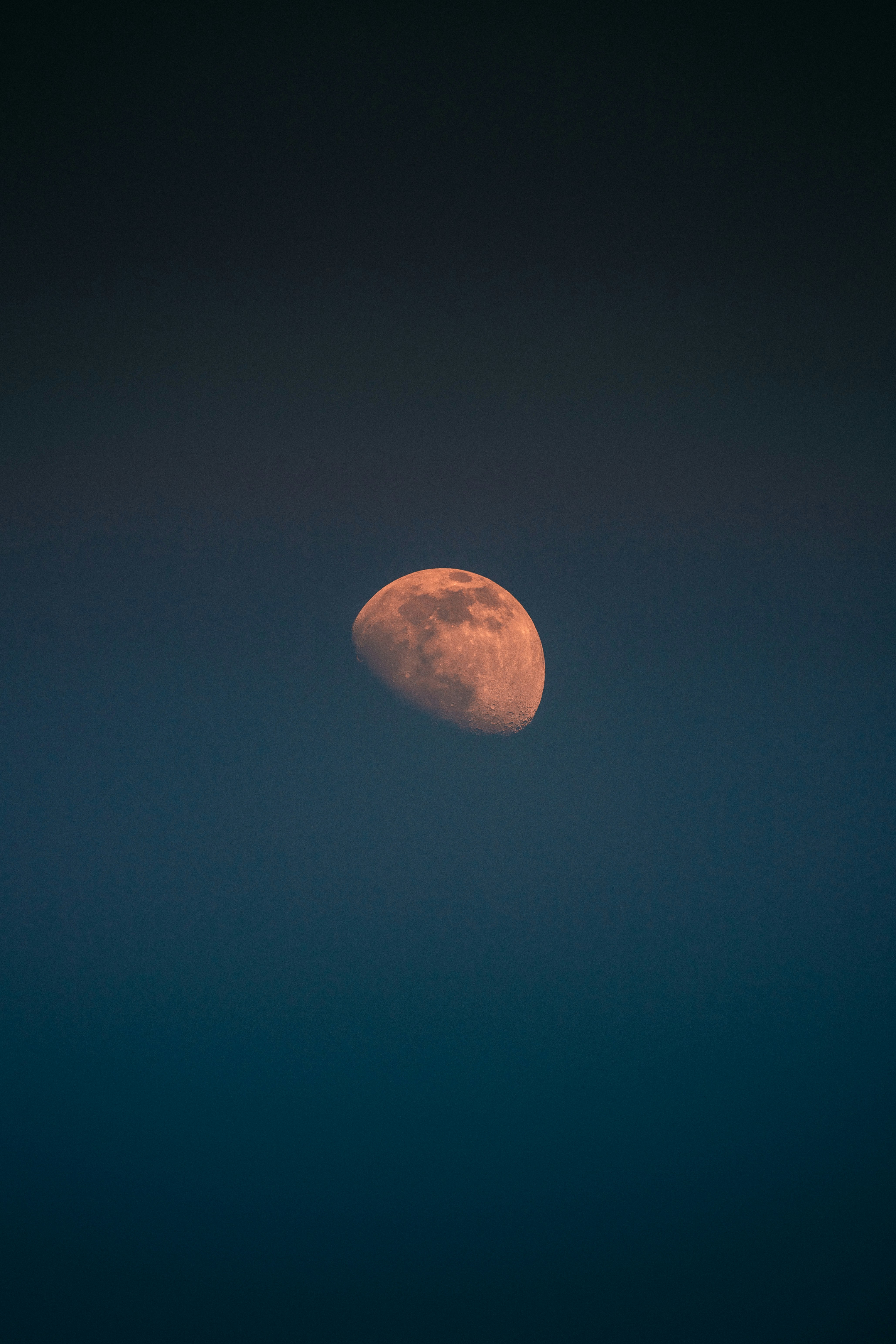 Copper Moon Drifting Through Velvet Blue TwilightMarcel Strauß