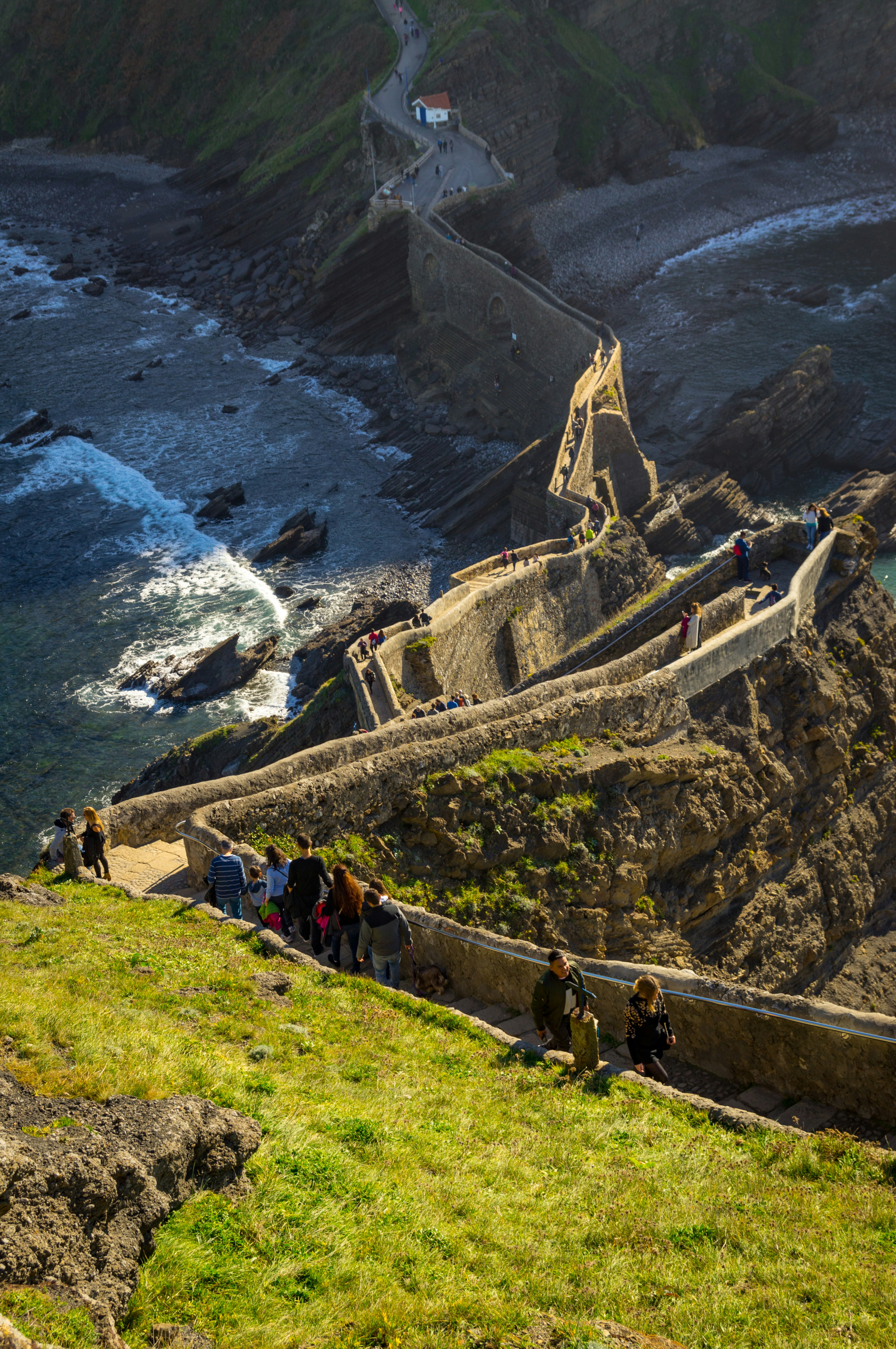 Cliffside Spiral Staircase Above the Atlantic