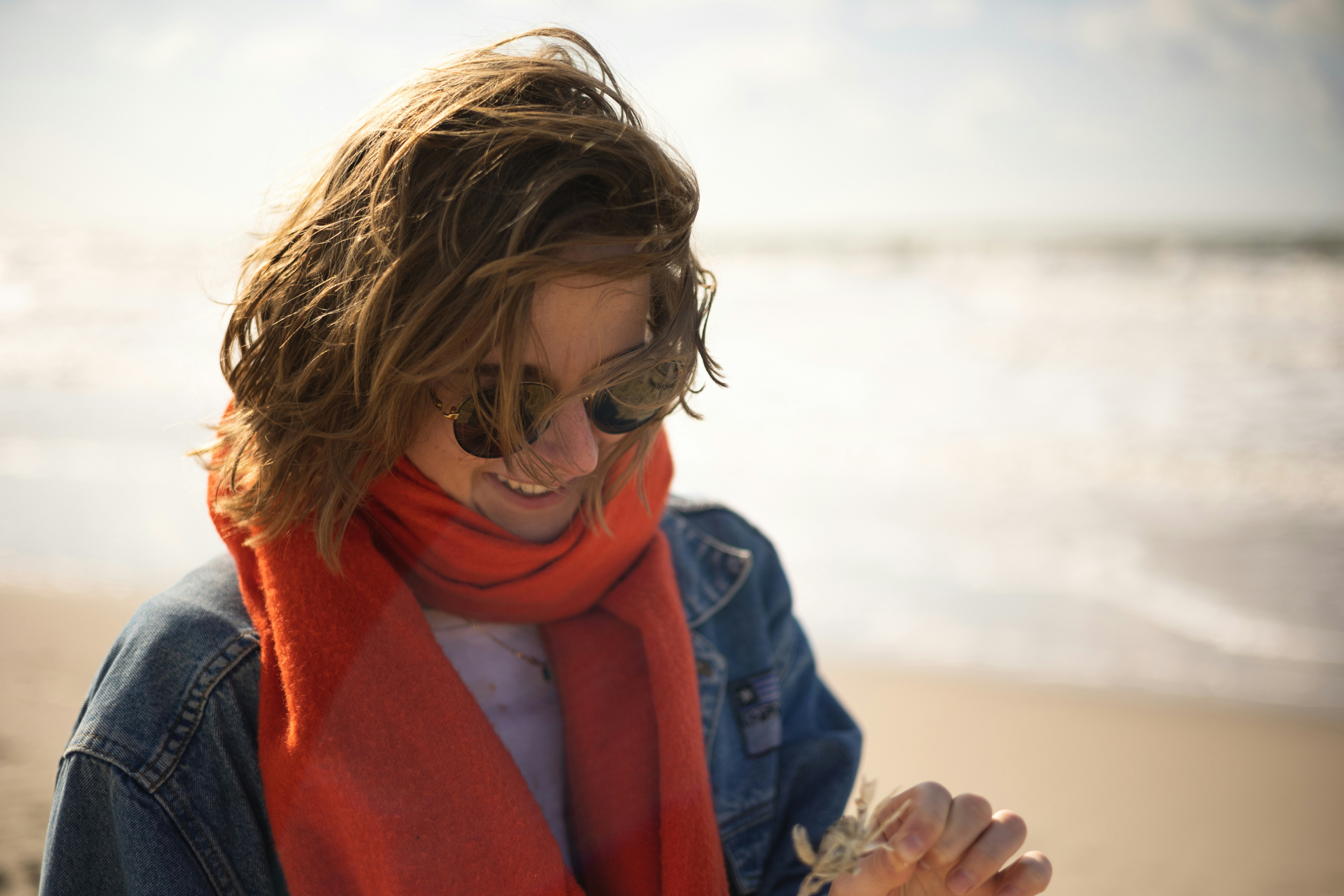 Joyful Discovery by the Shoreline