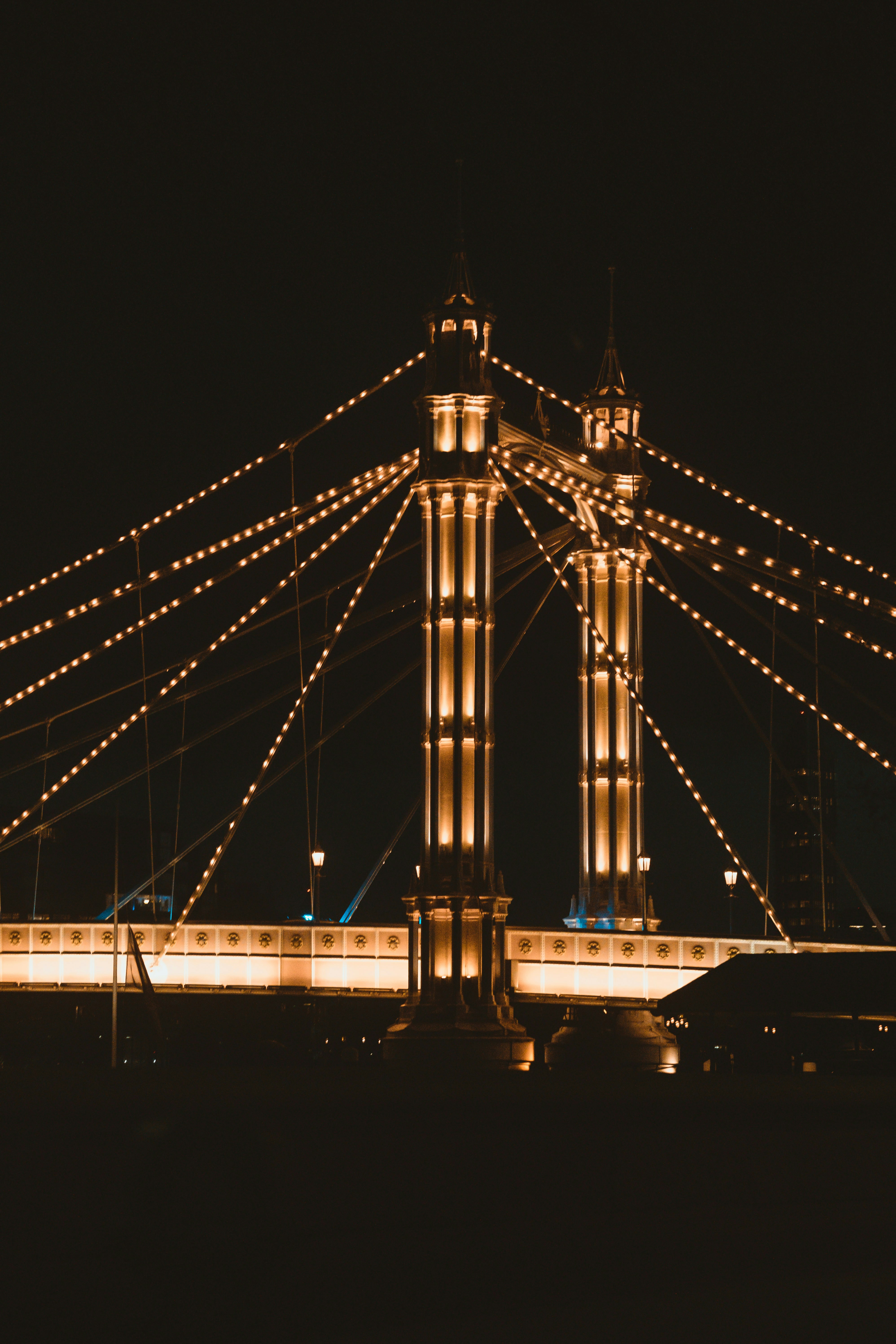 golden gate bridge during night time