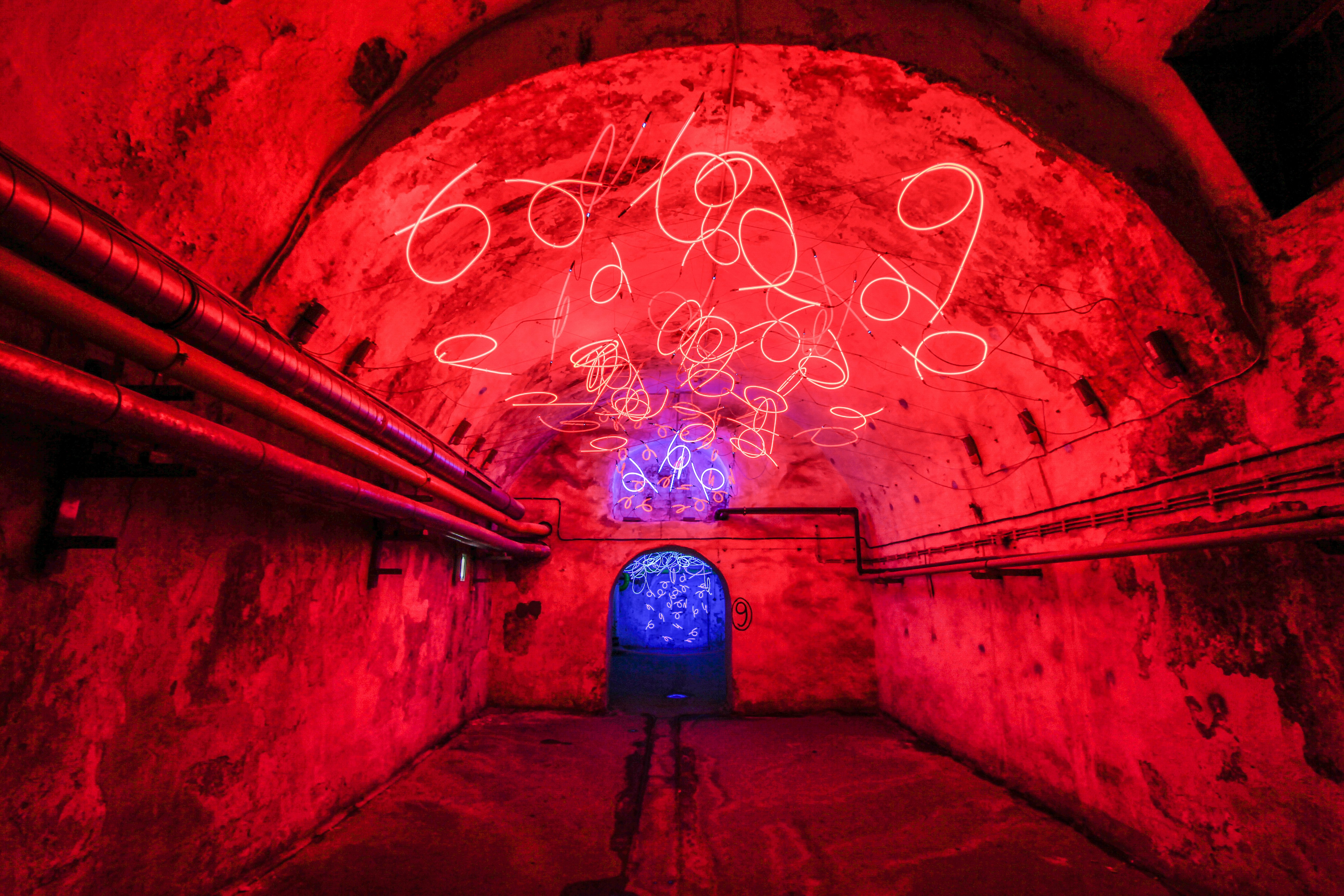 Vibrant Vortex of Neon Echoes