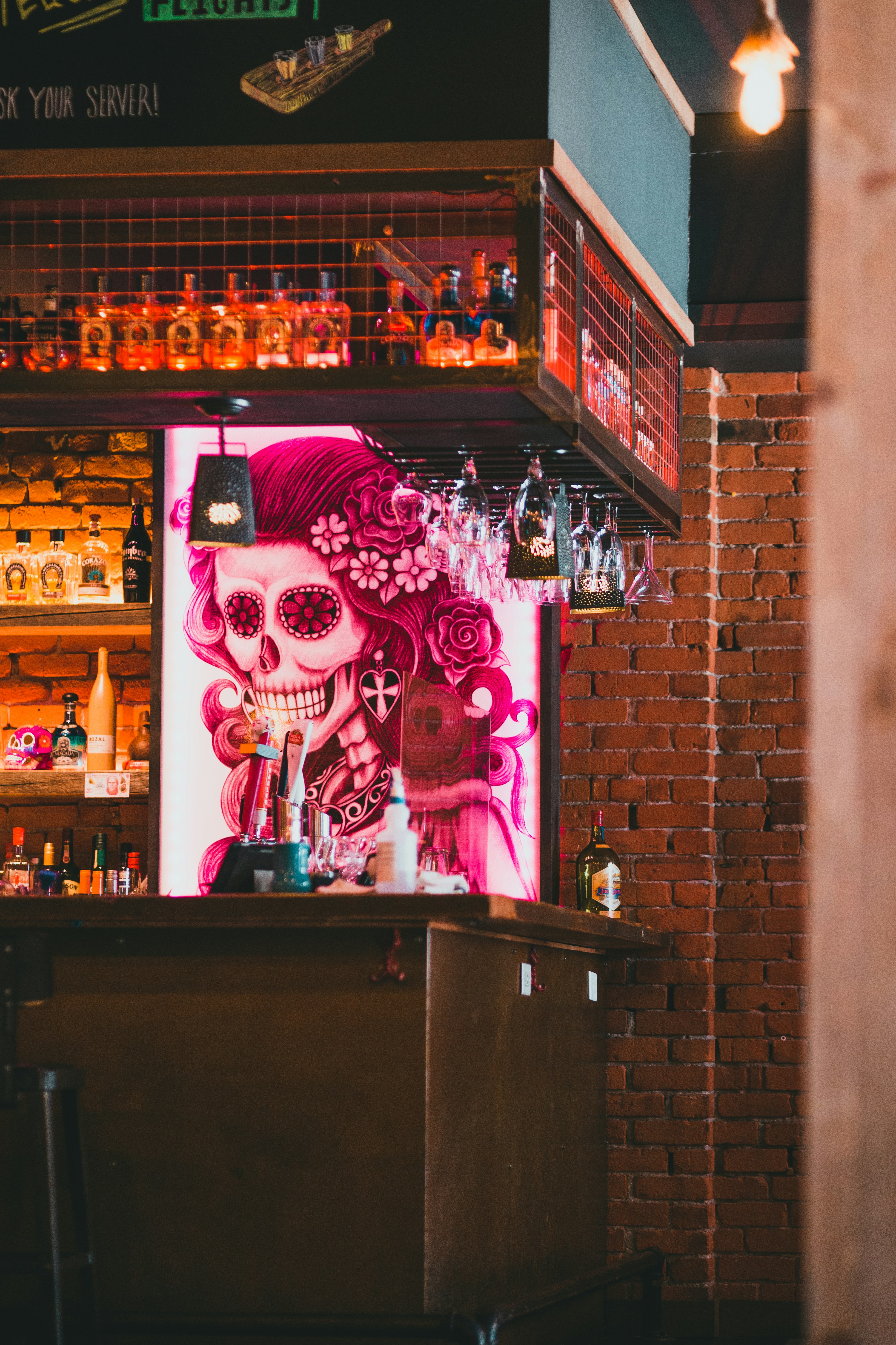 Neon Skull at the Neon Bar: A Nightwell Portrait