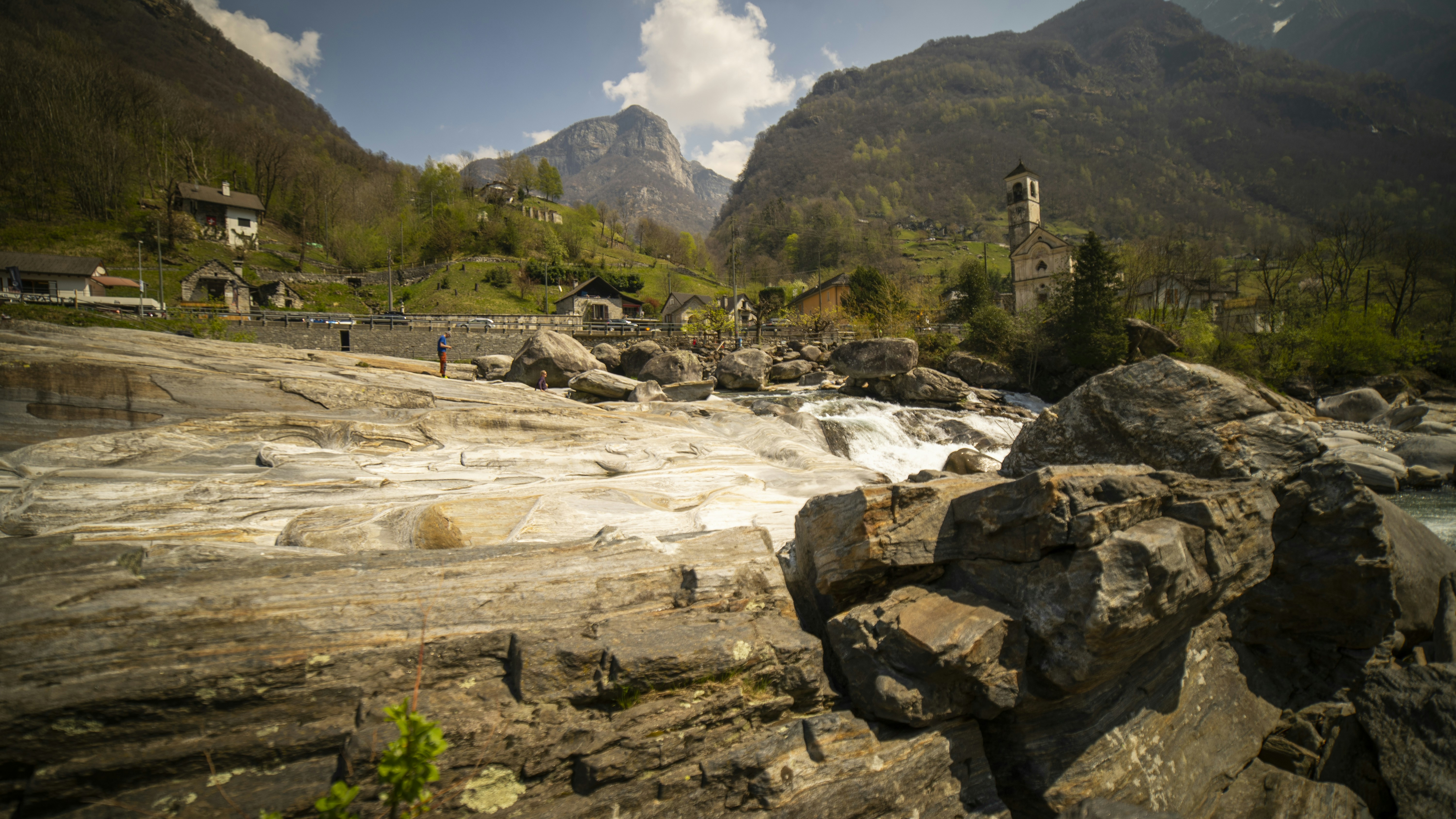 Granite Riverwalk under Alpine Echoes