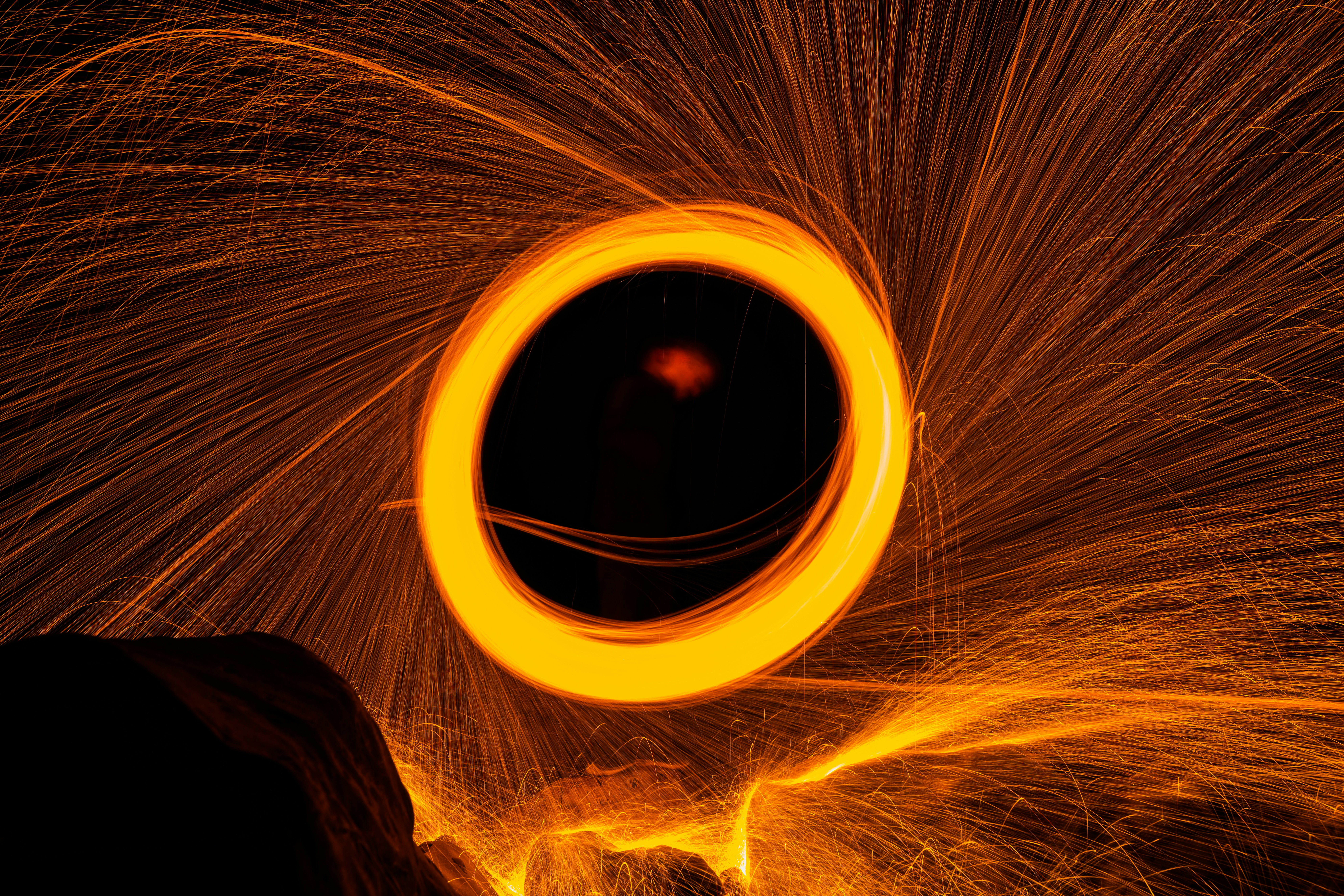 Time lapse photography of yellow light photo – Free Outdoors Image on ...