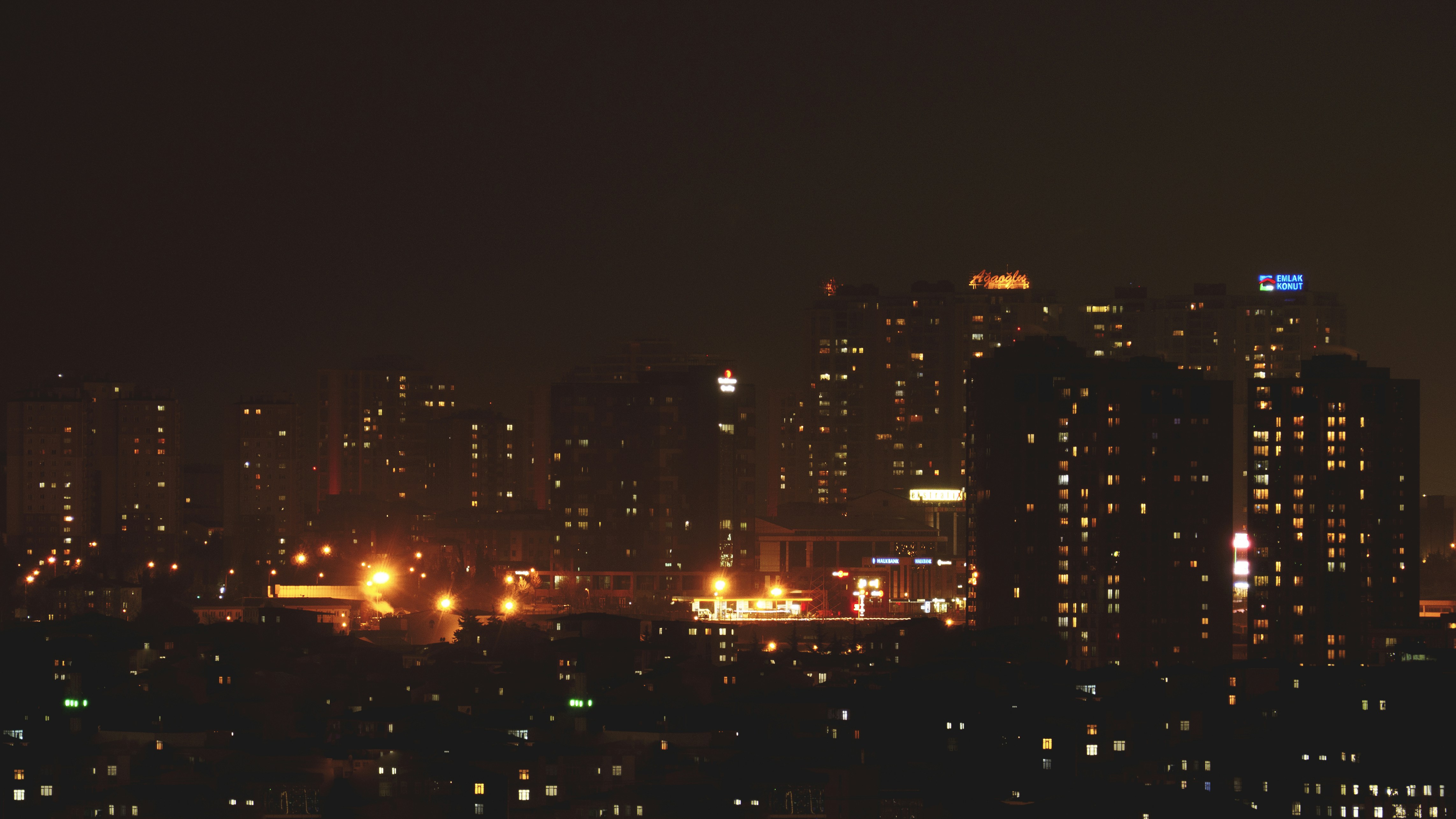 City with high rise buildings during night time photo – Free İstanbul ...