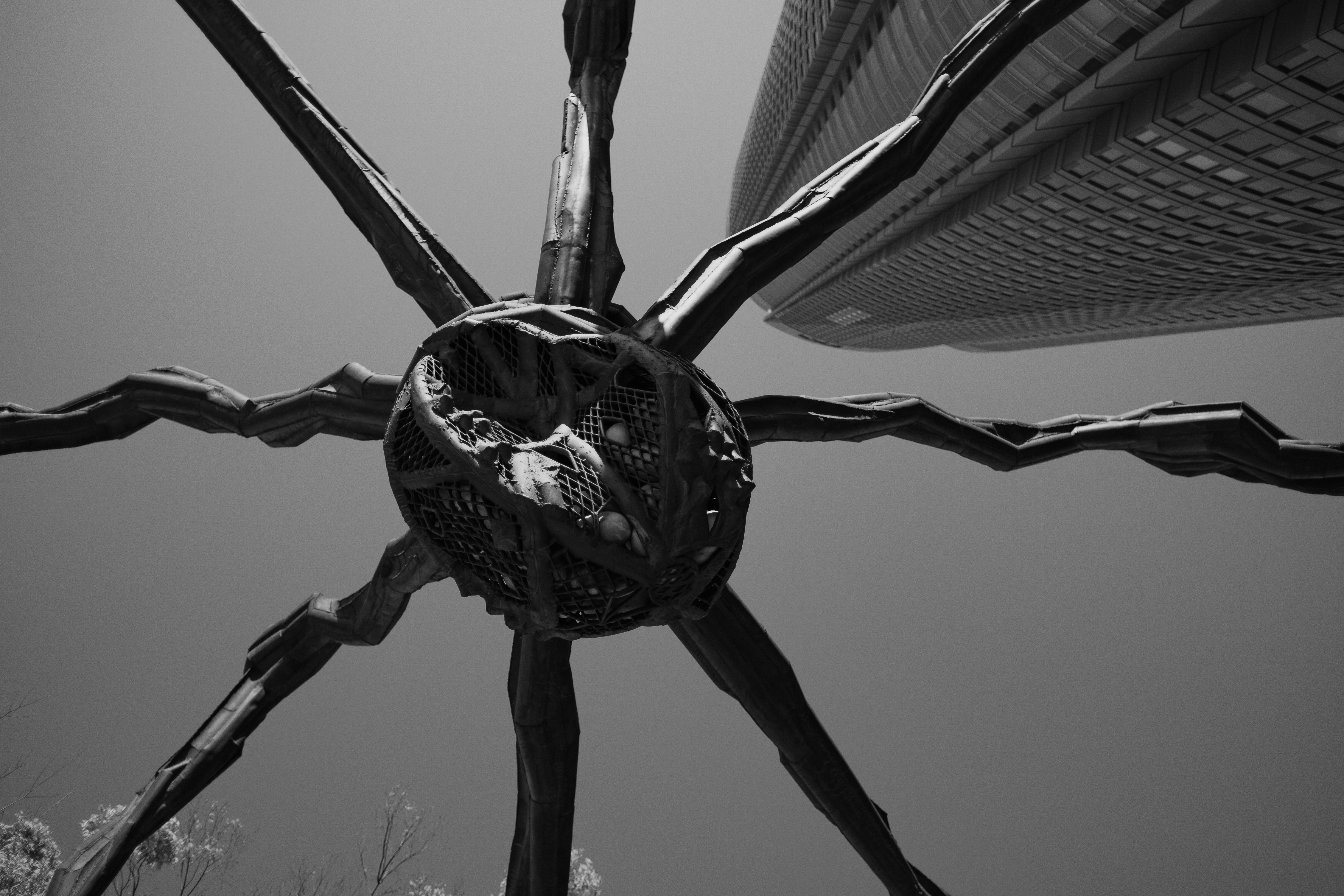 Spider-like sculpture in Tokyo.