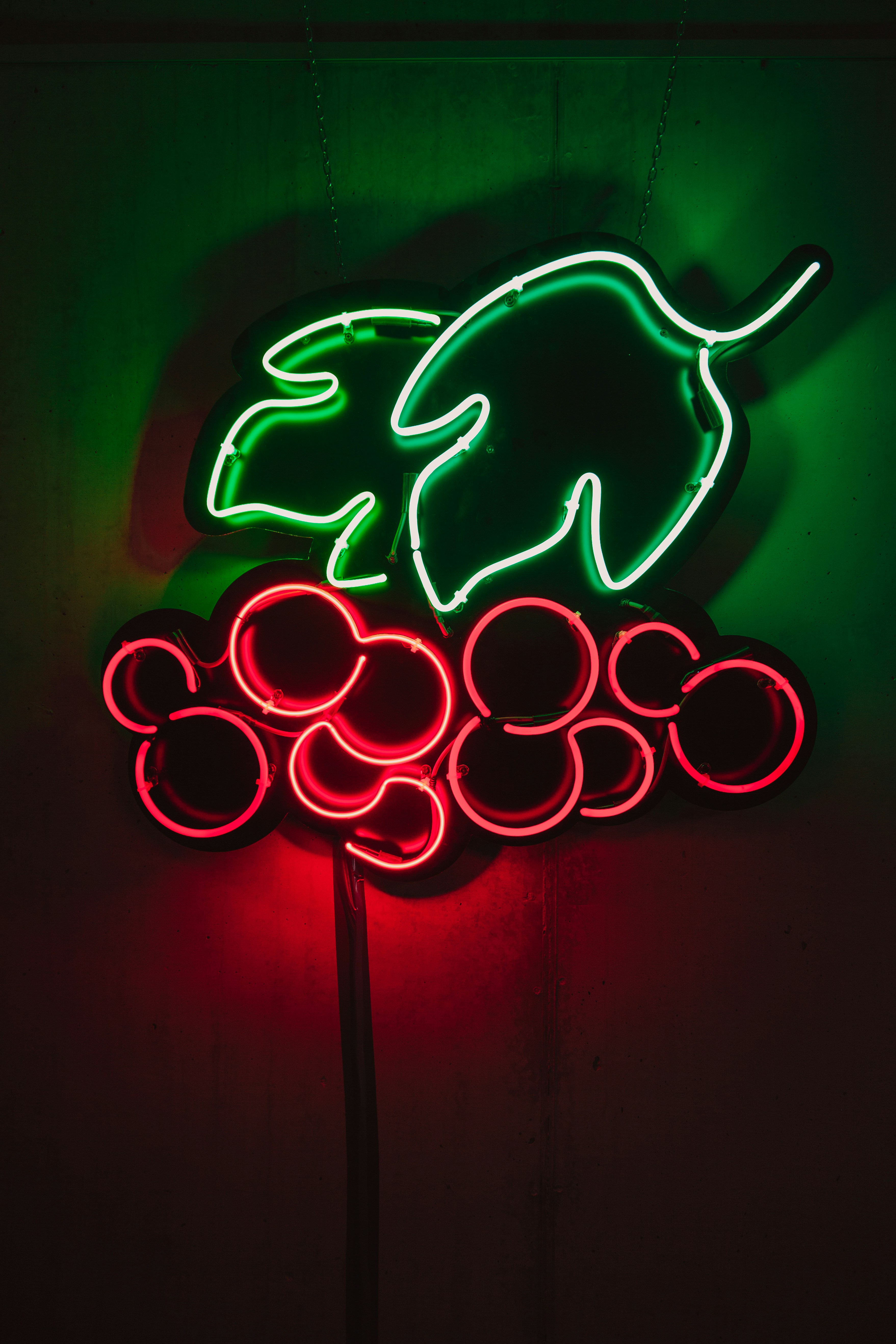 purple and red love neon light signage