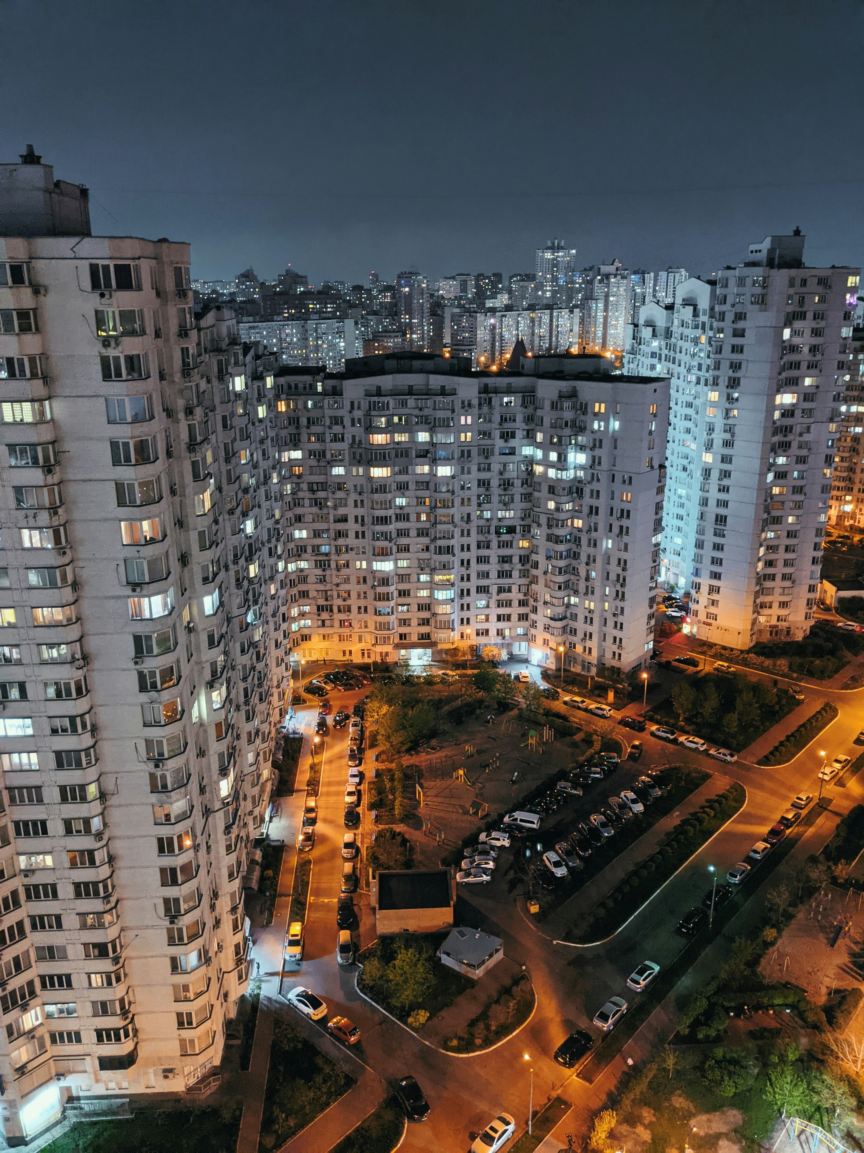 High rise buildings during night time photo – Free Kyiv Image on Unsplash