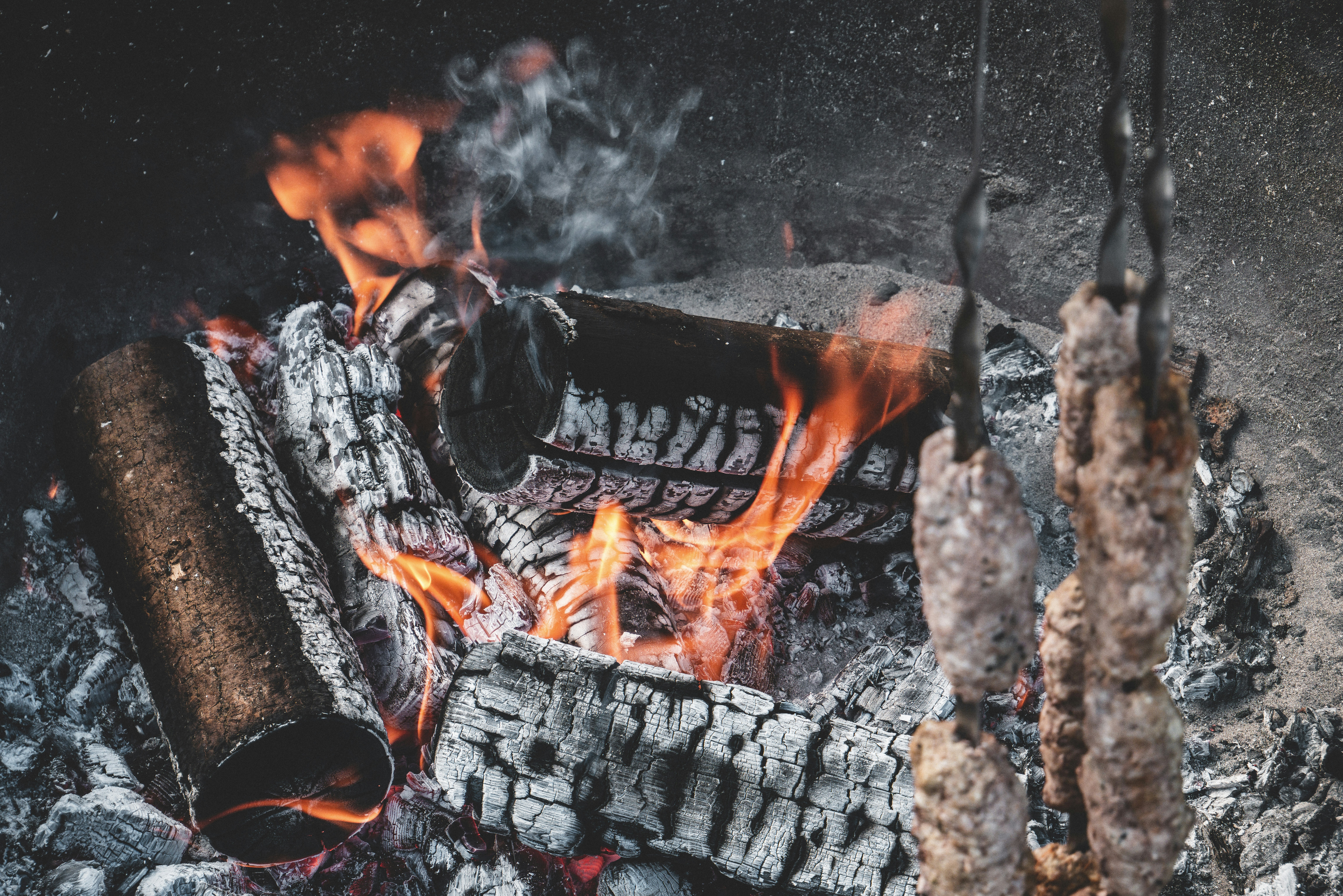 Embers and Skewered Moments: Firelight and Grilled Skewers
