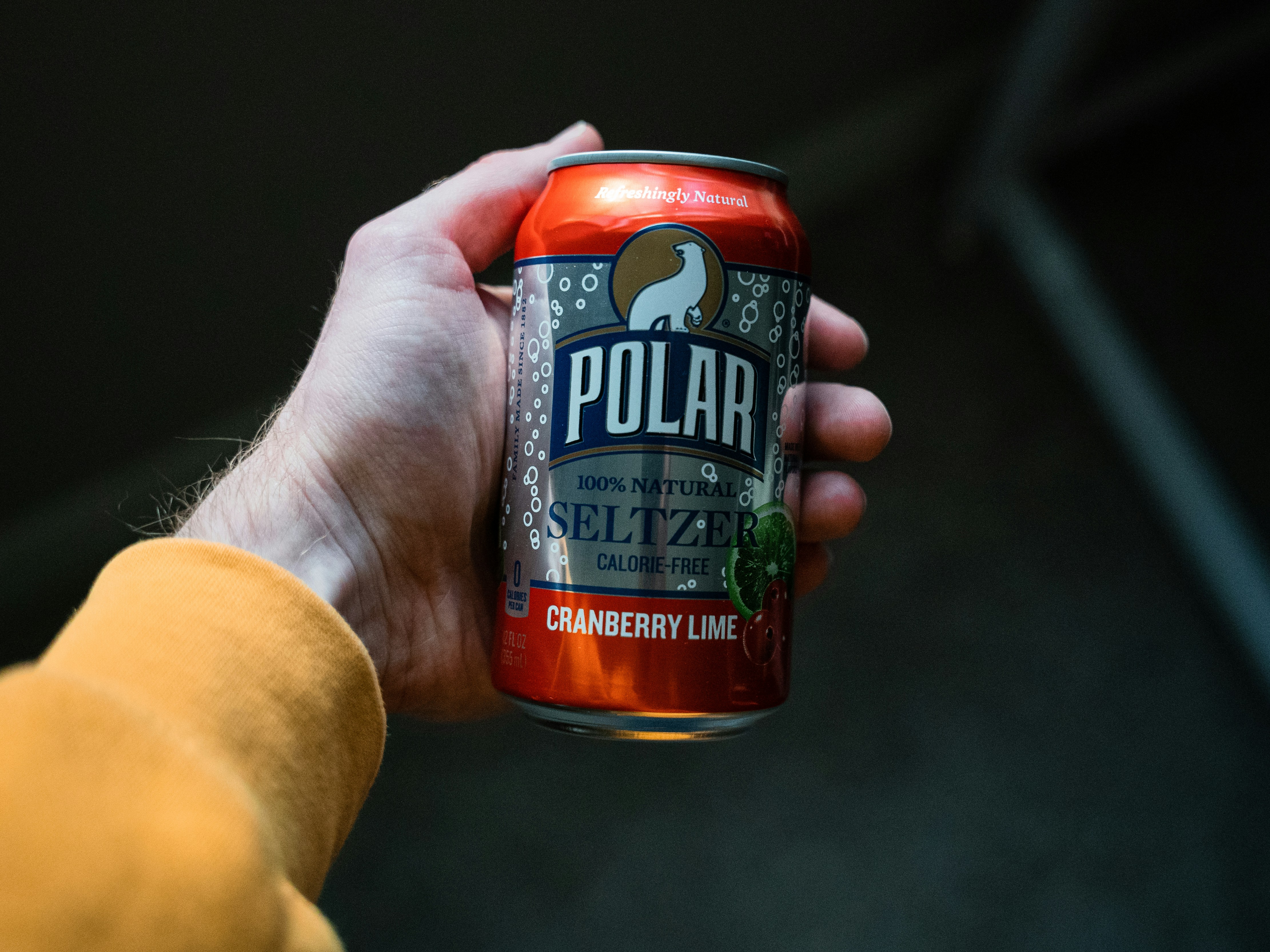 Polar Cranberry Lime Seltzer: A Handheld Moment