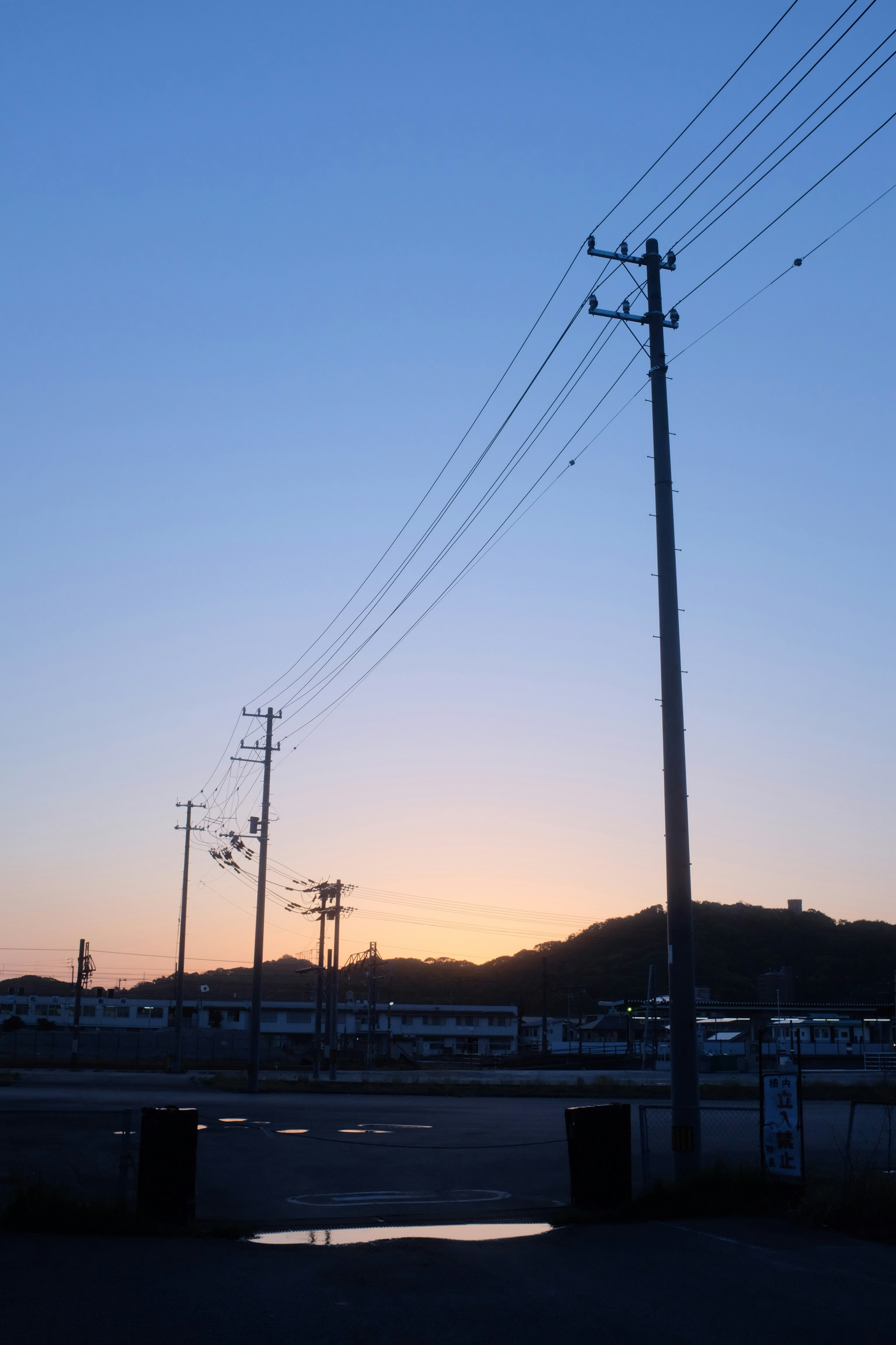 Gray electric post during sunset photo – Free Blue Image on Unsplash