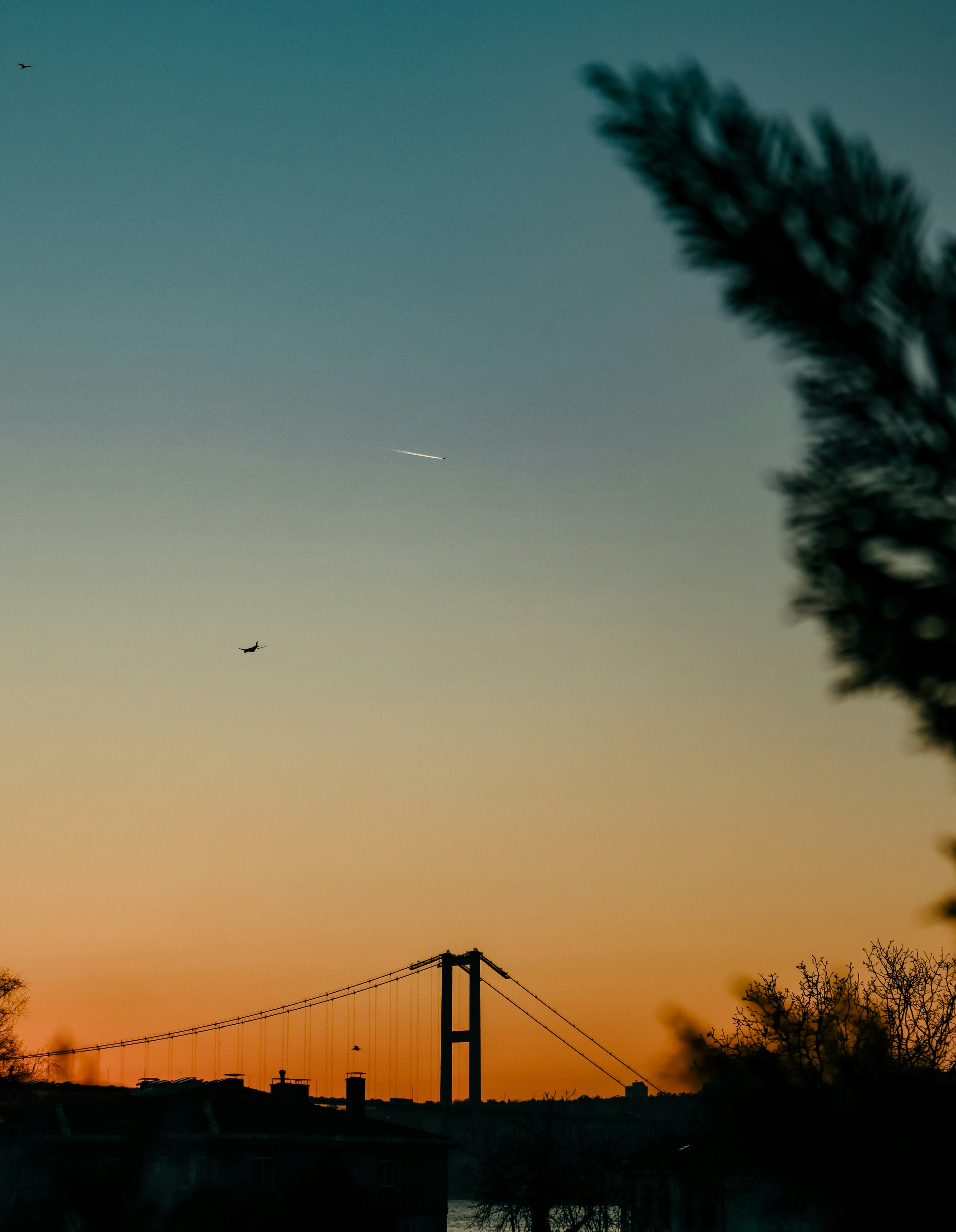 golden gate bridge during sunset