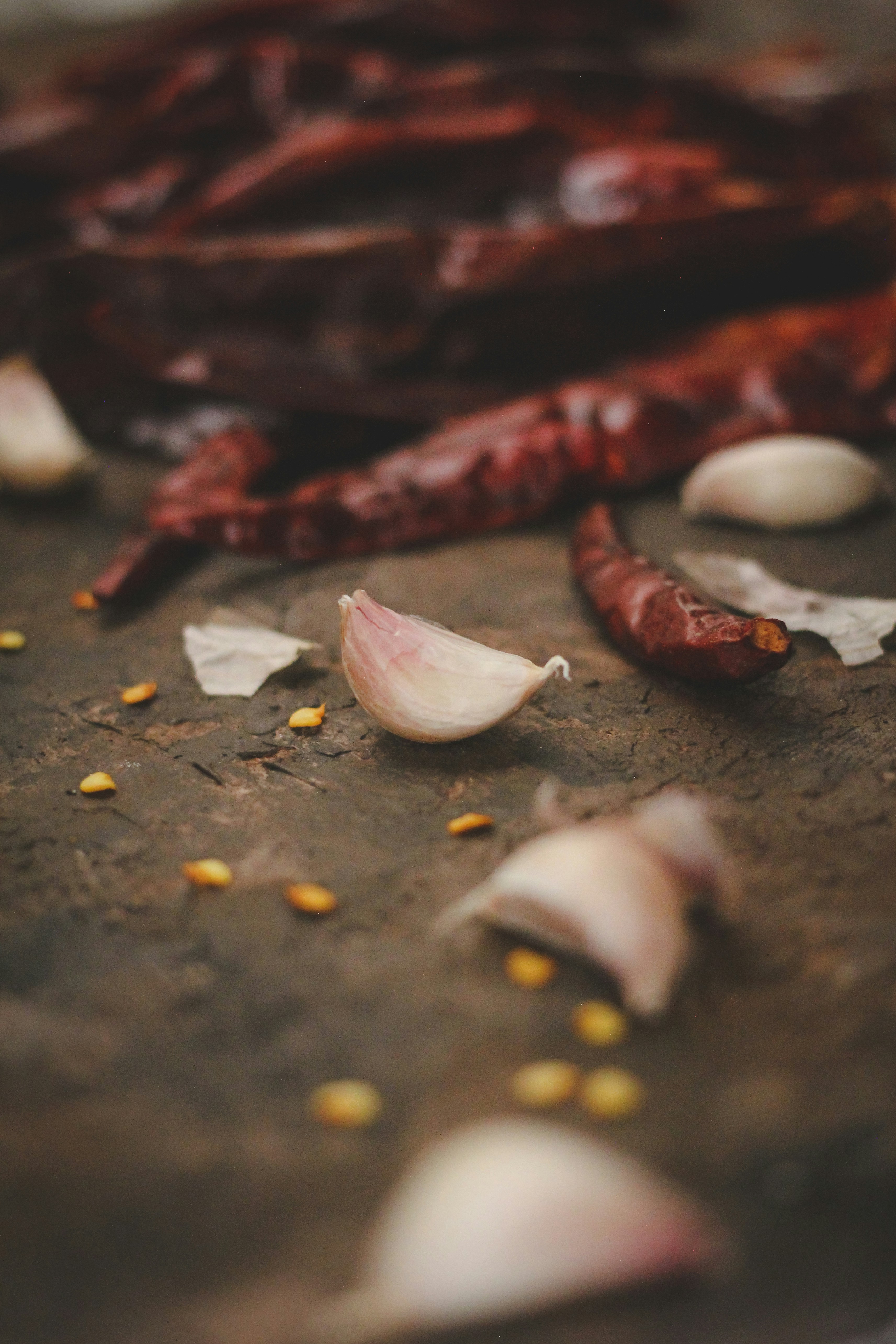 Spice Symphony: Garlic and Chilies in Harmony
