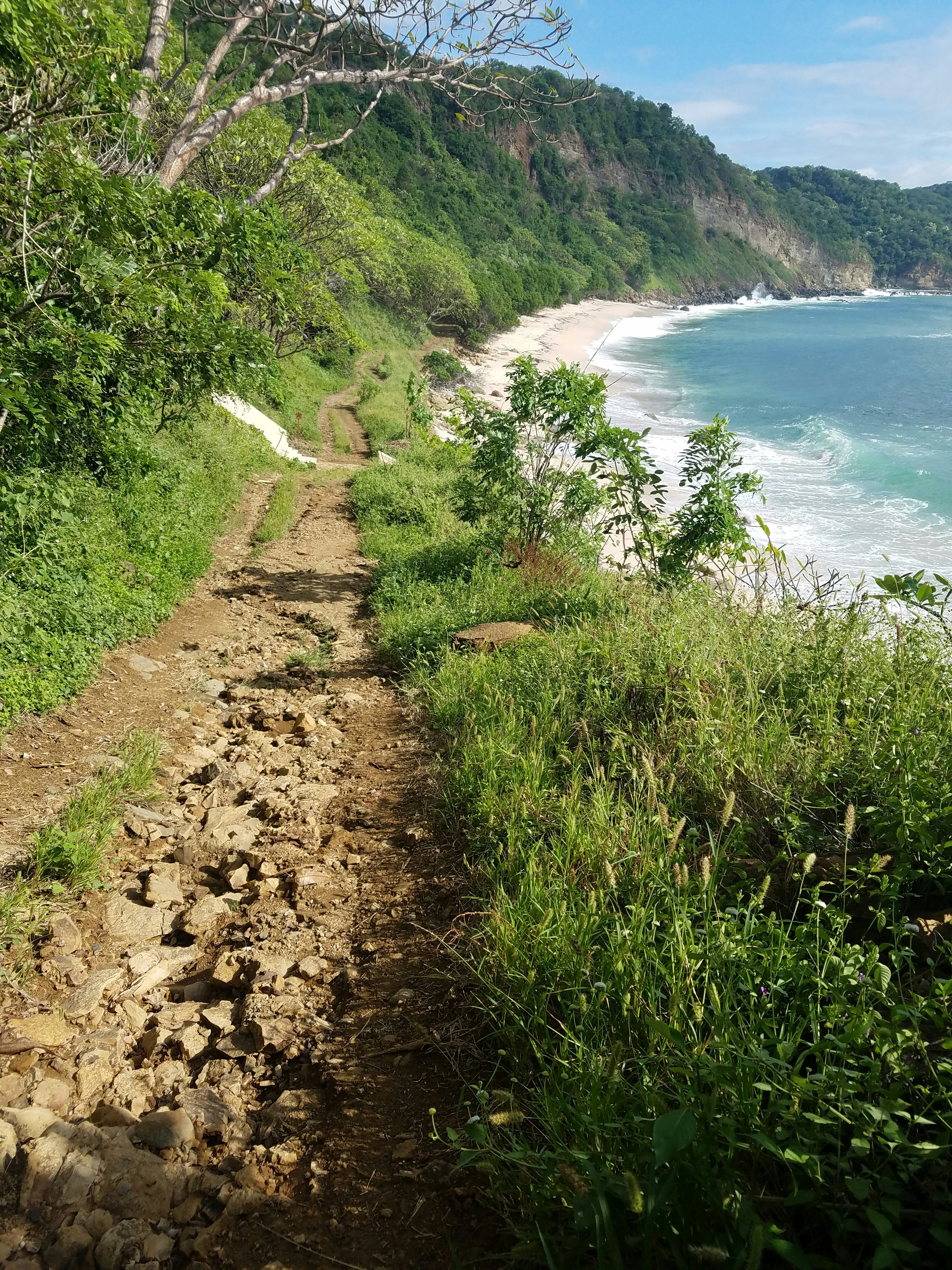 Rugged Cliffside Path Winding Toward a Turquoise Horizon