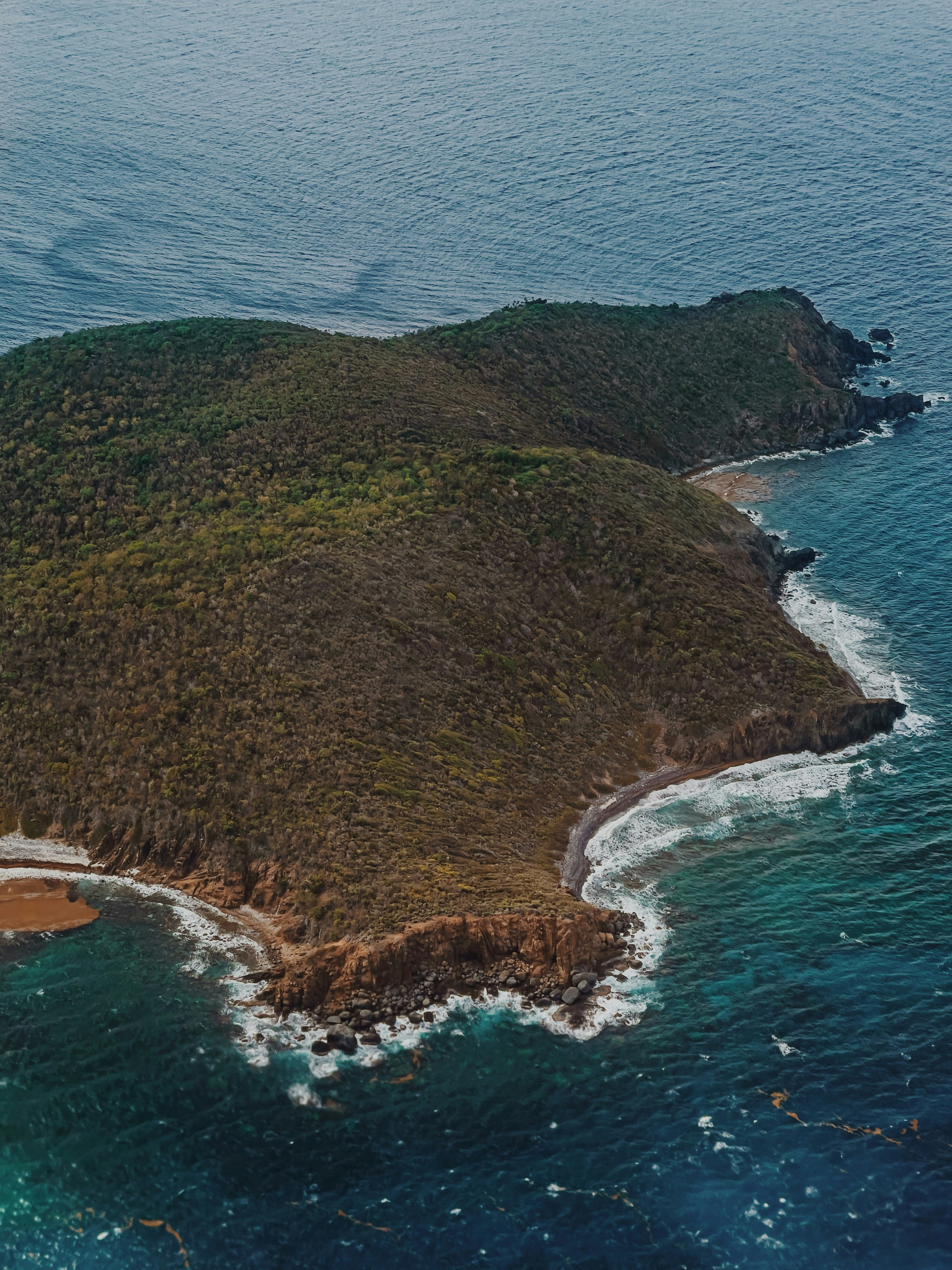 Coastal Promontory Carved by Waves