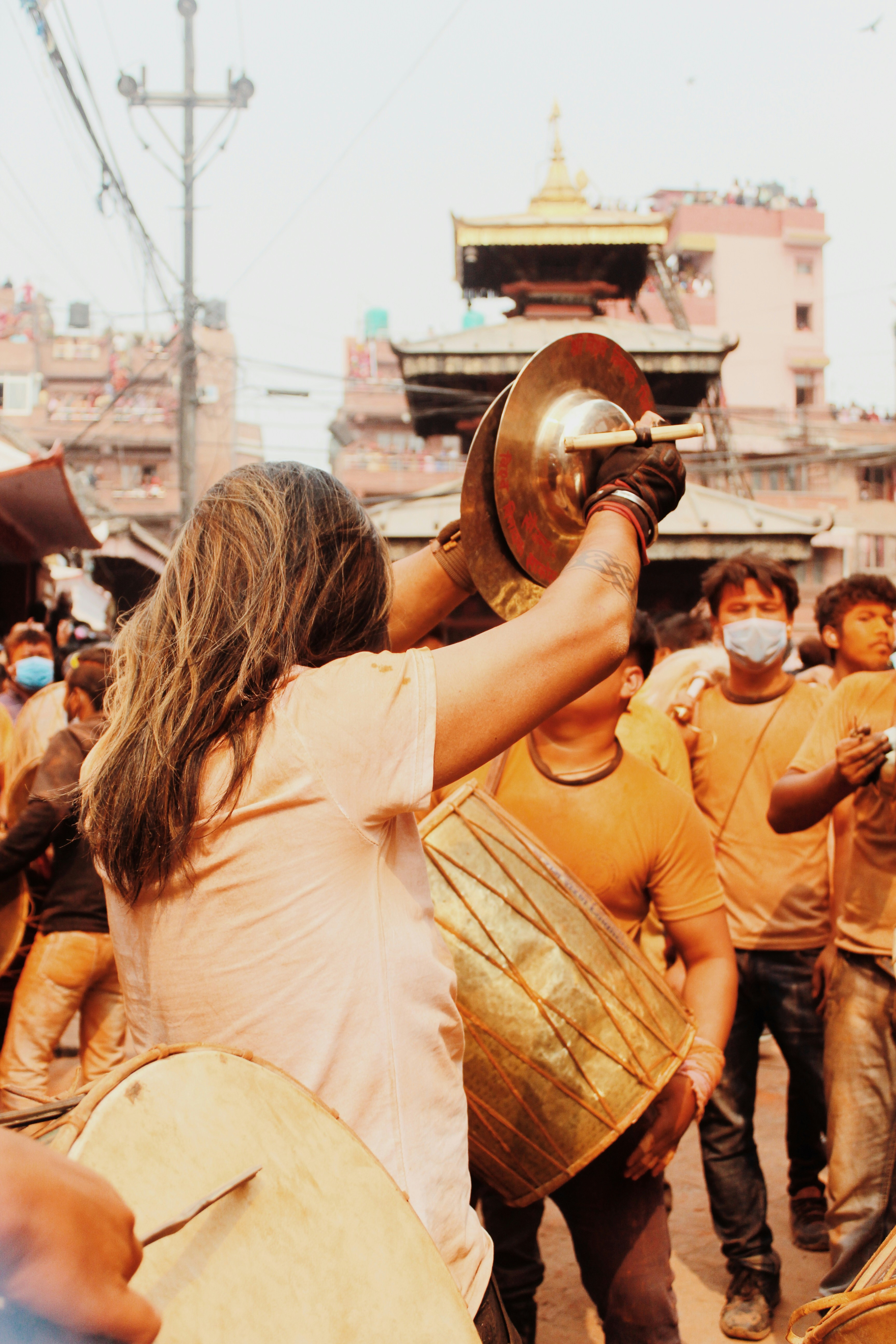 people in a street during daytime