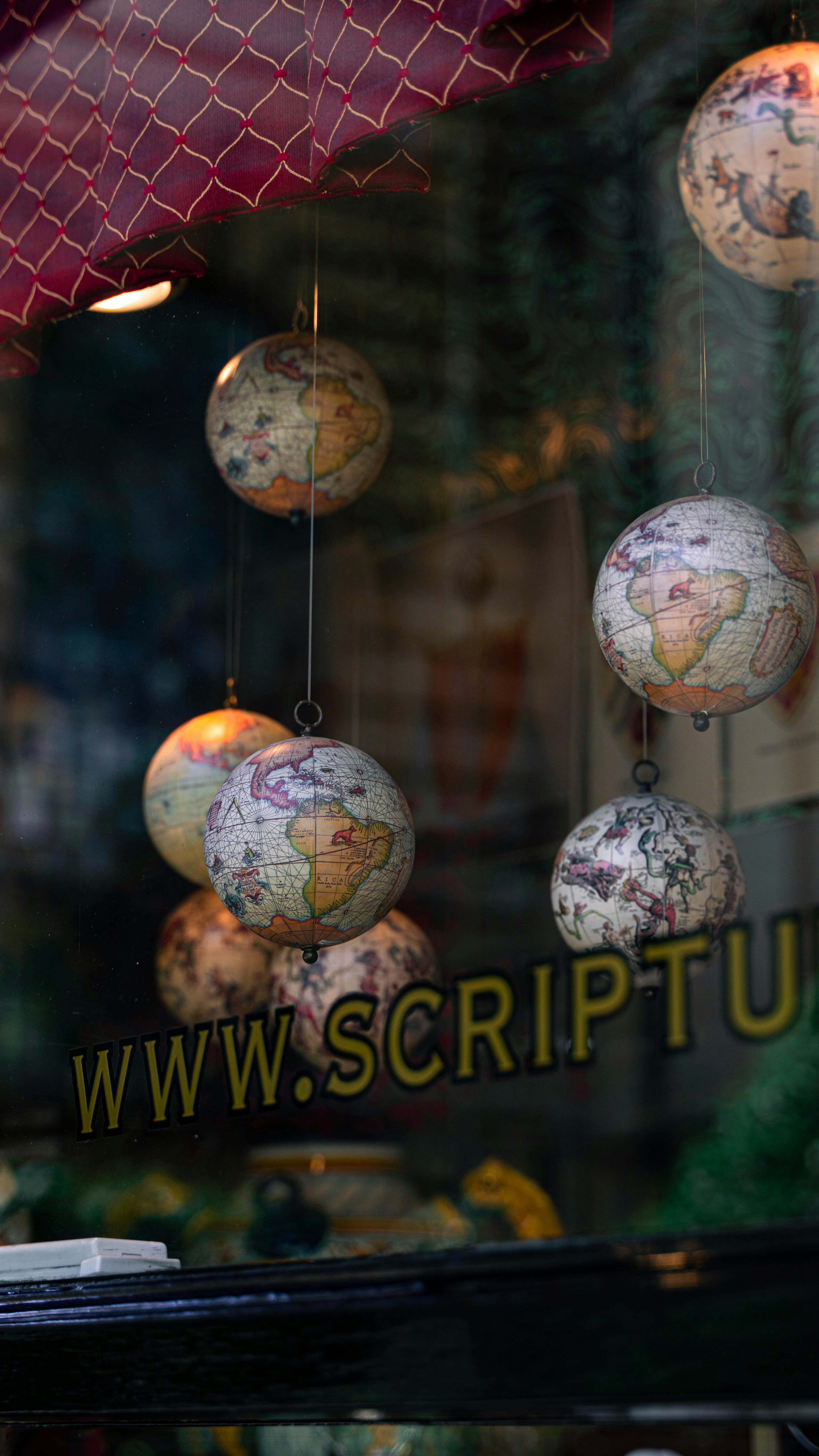 White and silver baubles on glass window photo – Free Green Image on ...