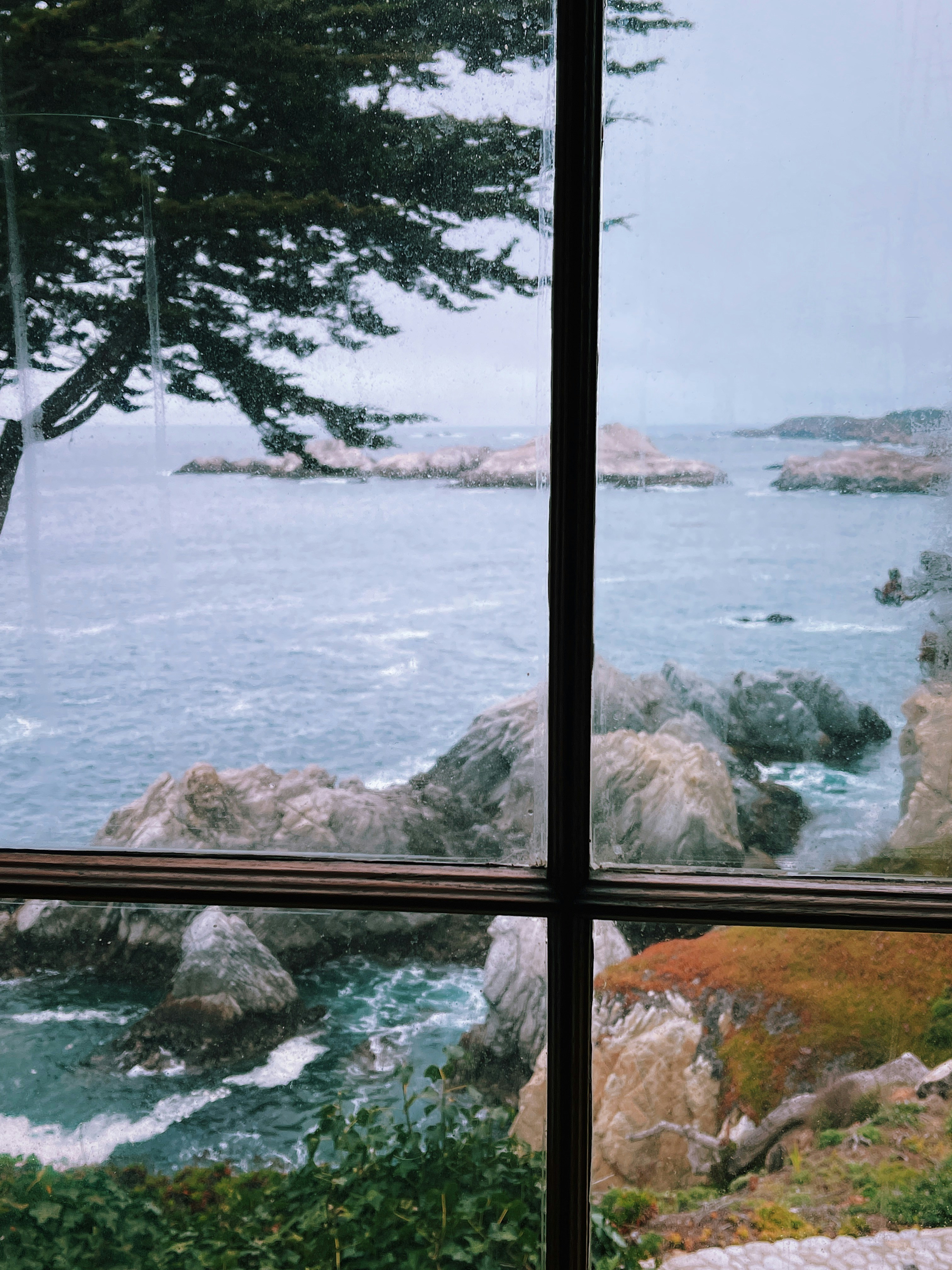Sea Glass Through a Window Pane