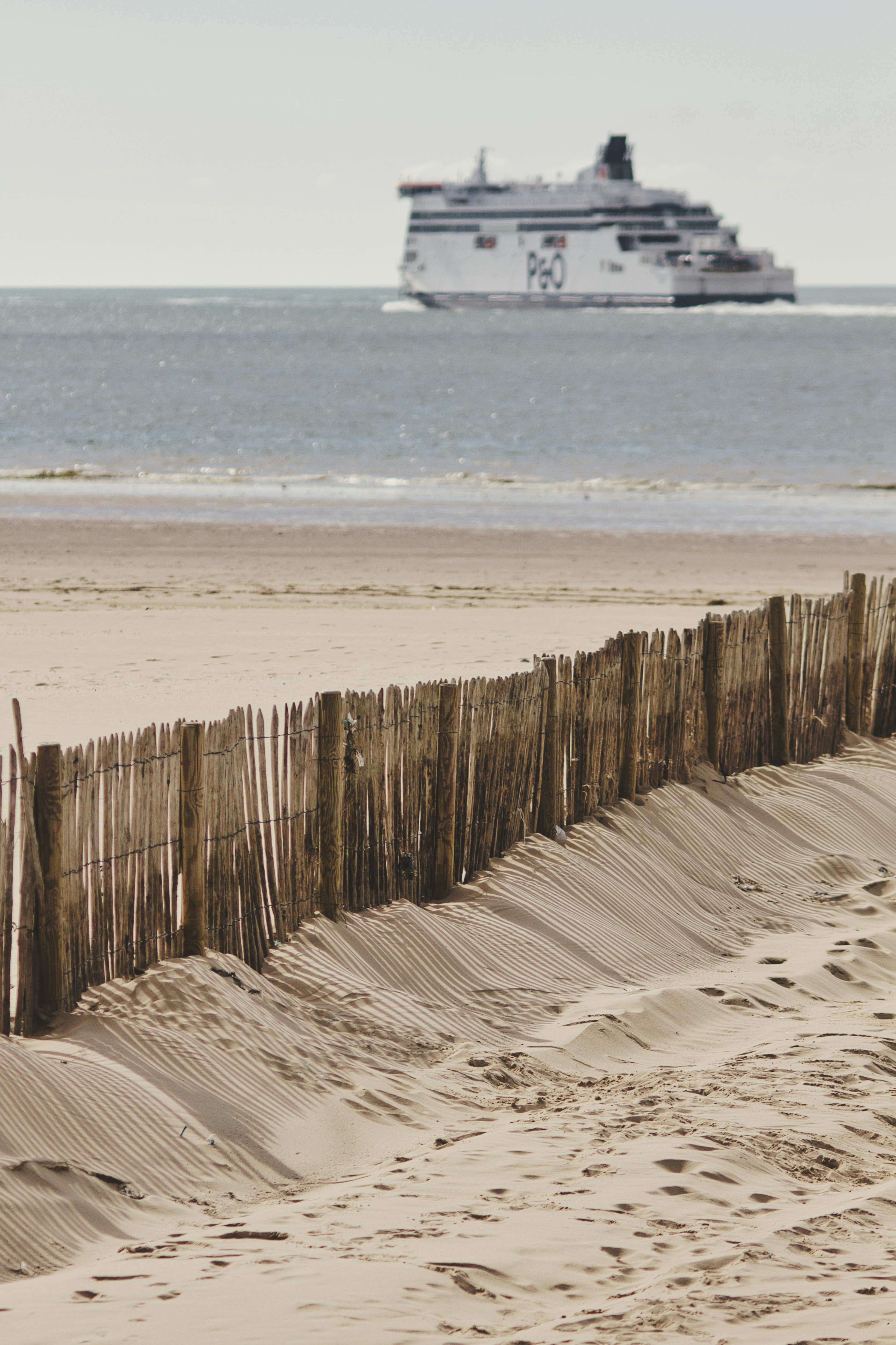 Horizon Ferry Crossing Beyond the Dune Fence