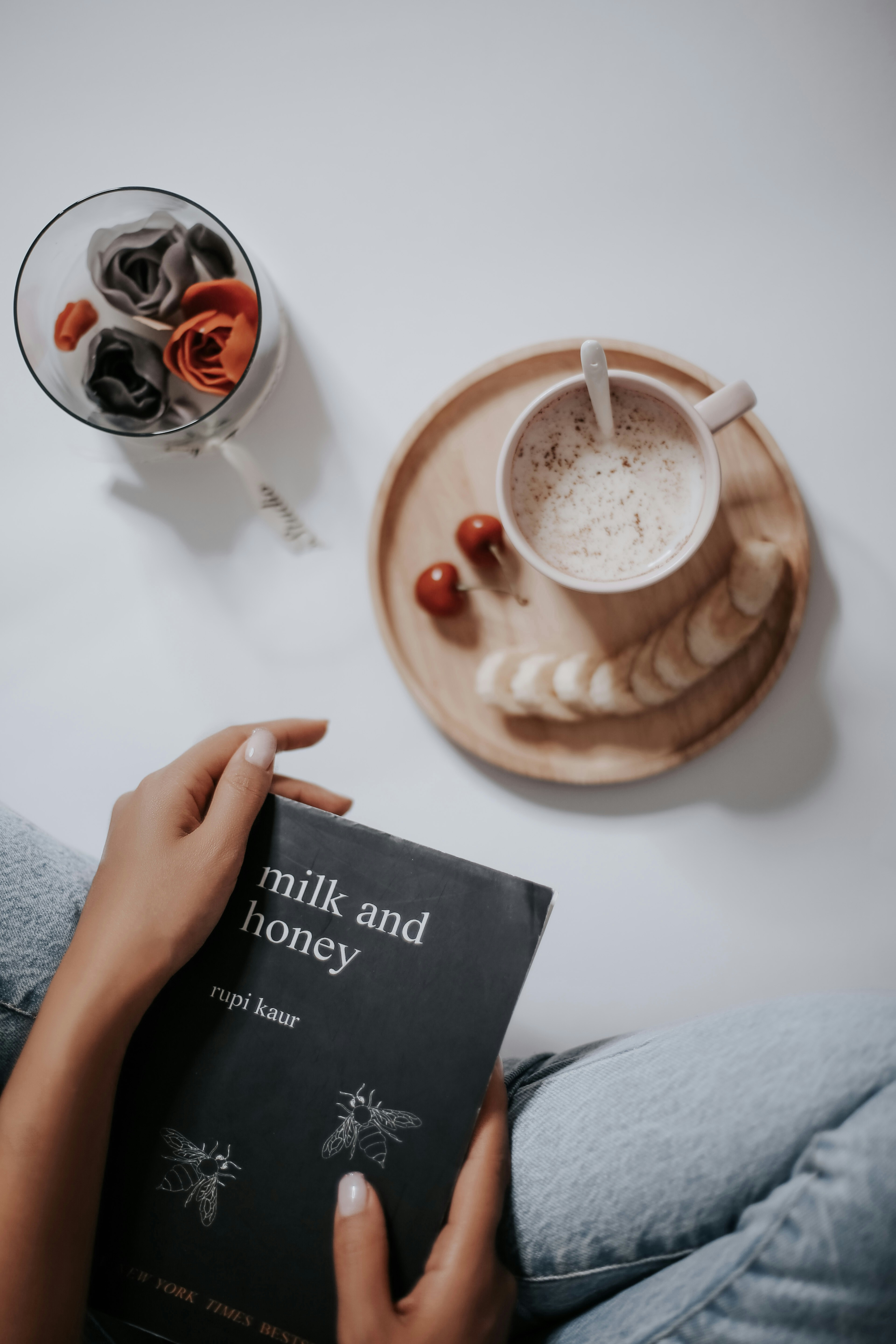 Cozy Morning Read: A Latte and a Quiet Moment with a Book