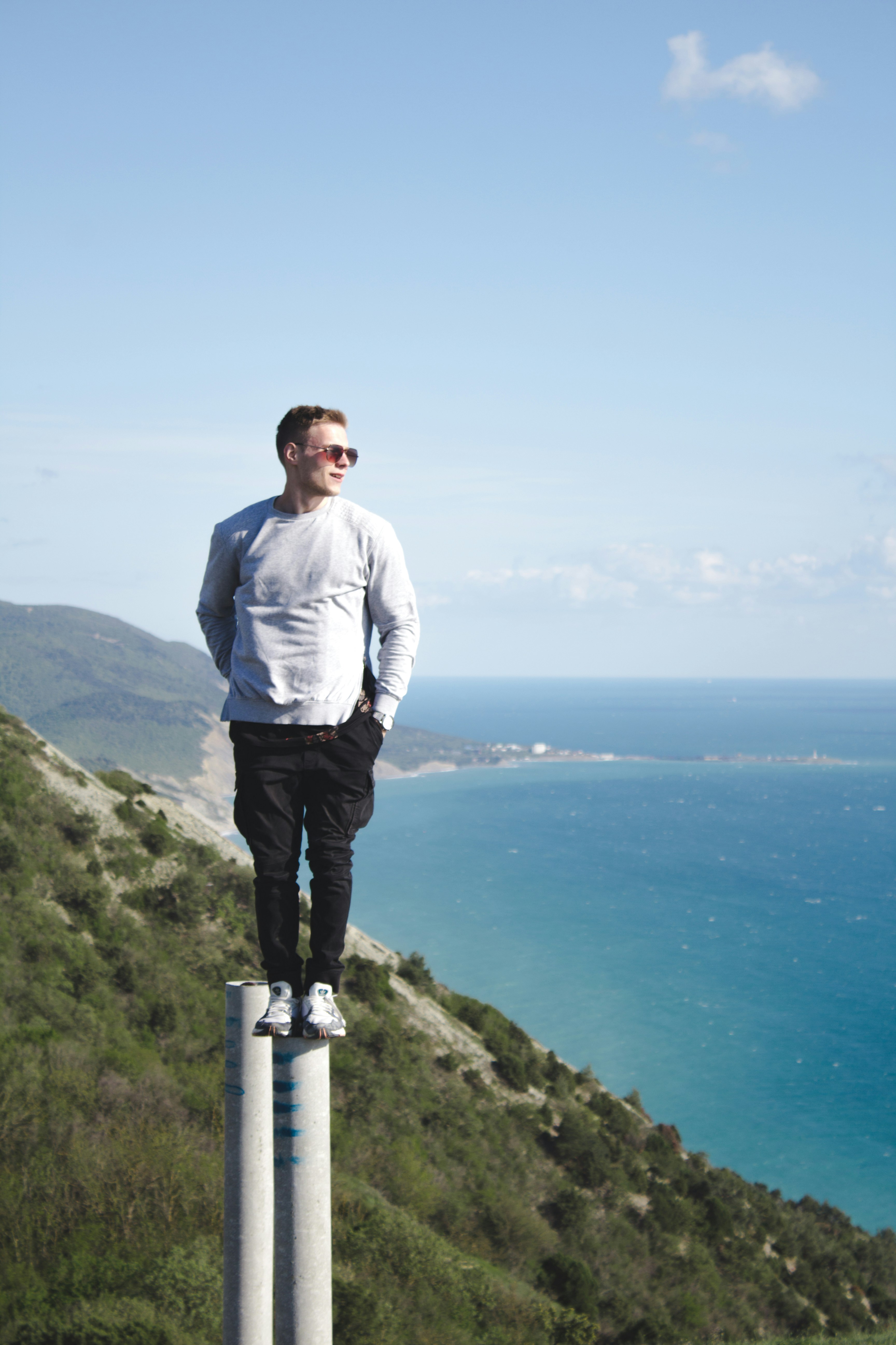 Pole Summit: A Quiet Stance Against the Blue Atlantic
