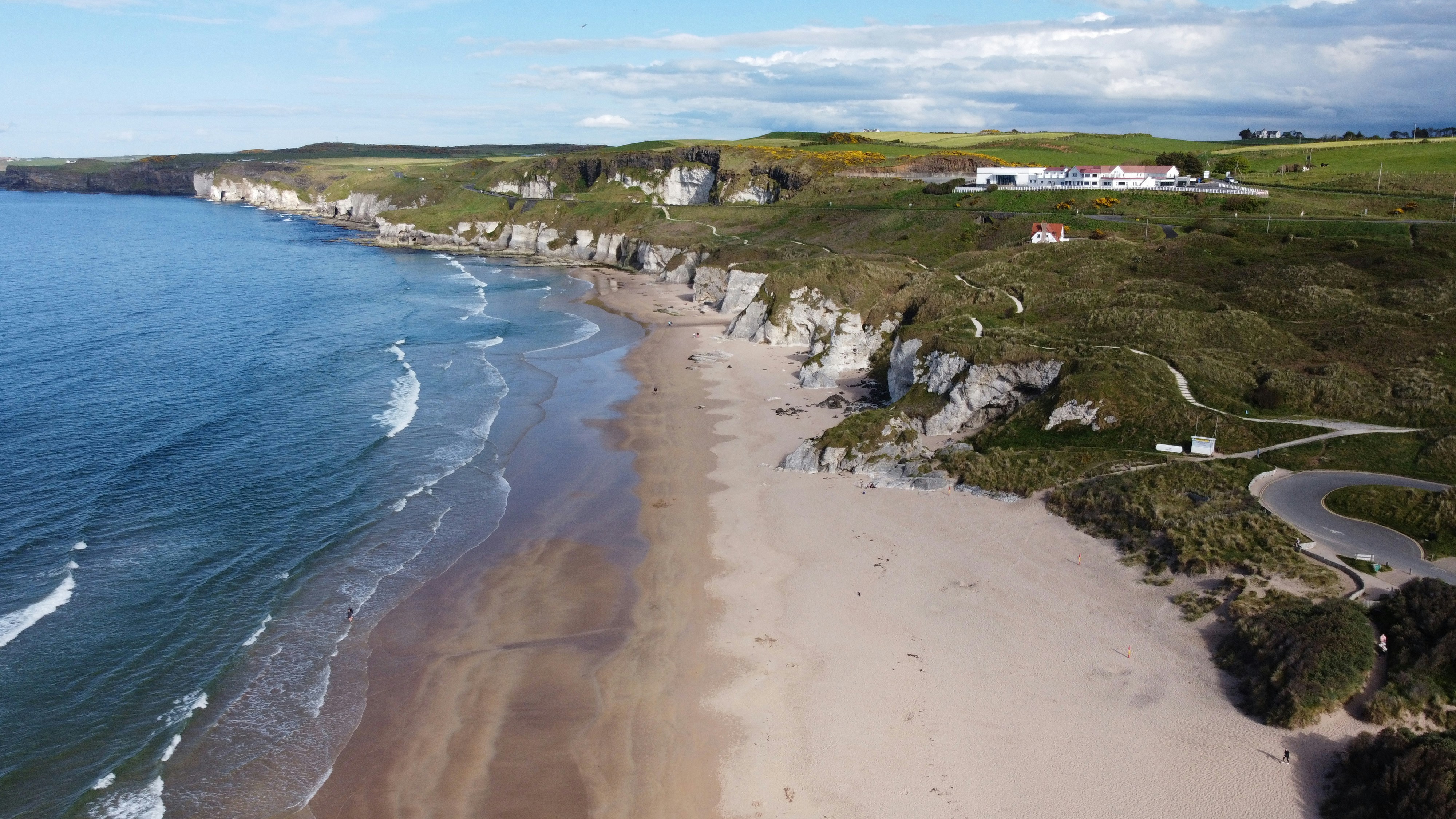 Aerial view of beach during daytime photo – Free East strand portrush ...